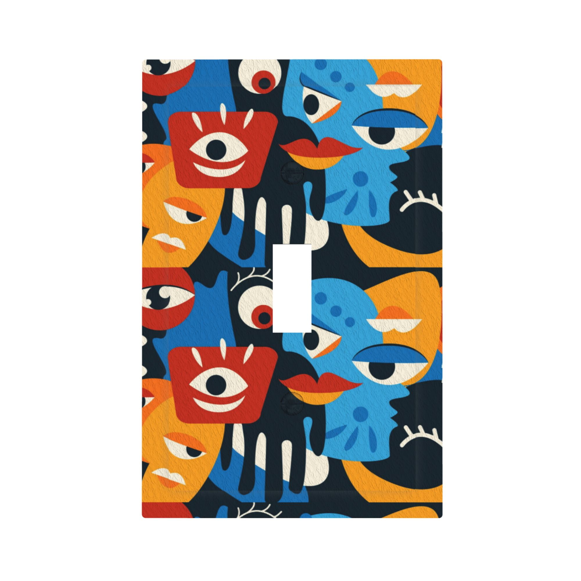 ZICANCN Outlet Covers Wall Plate, Abstract Art Colored Eyes Light ...