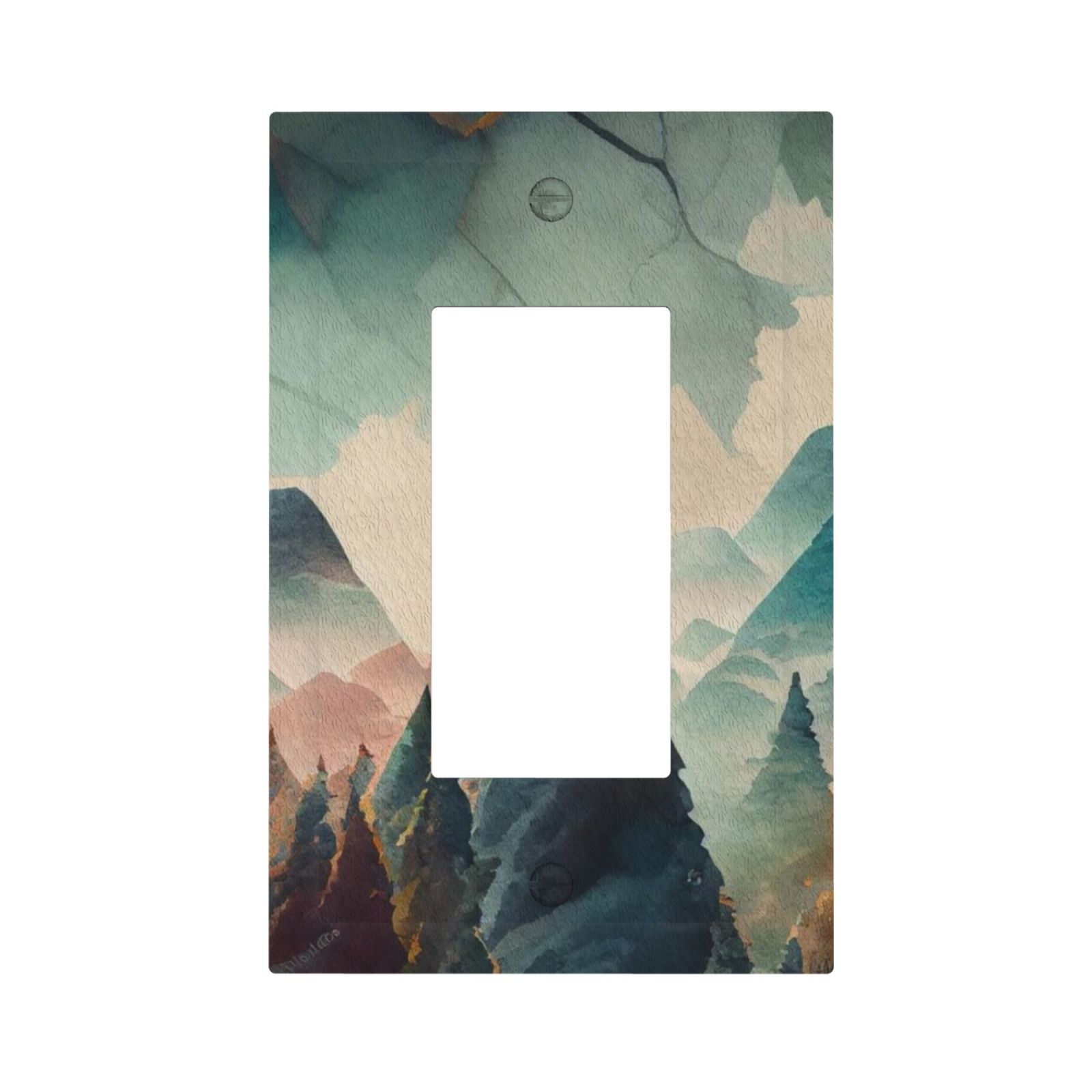 ZICANCN Outlet Covers Wall Plate, Abstract Art Geometric Illustration ...