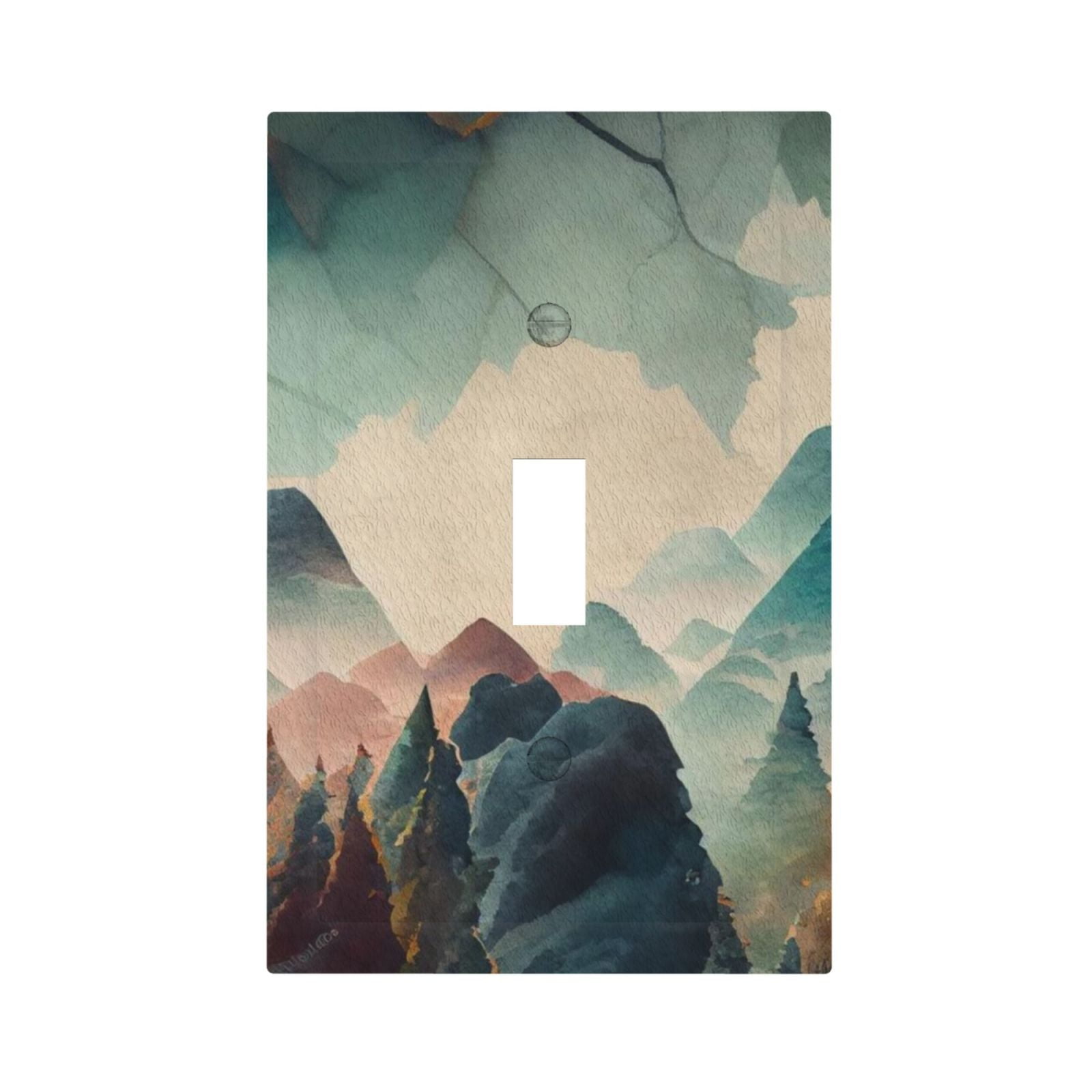 ZICANCN Outlet Covers Wall Plate, Abstract Art Geometric Illustration ...