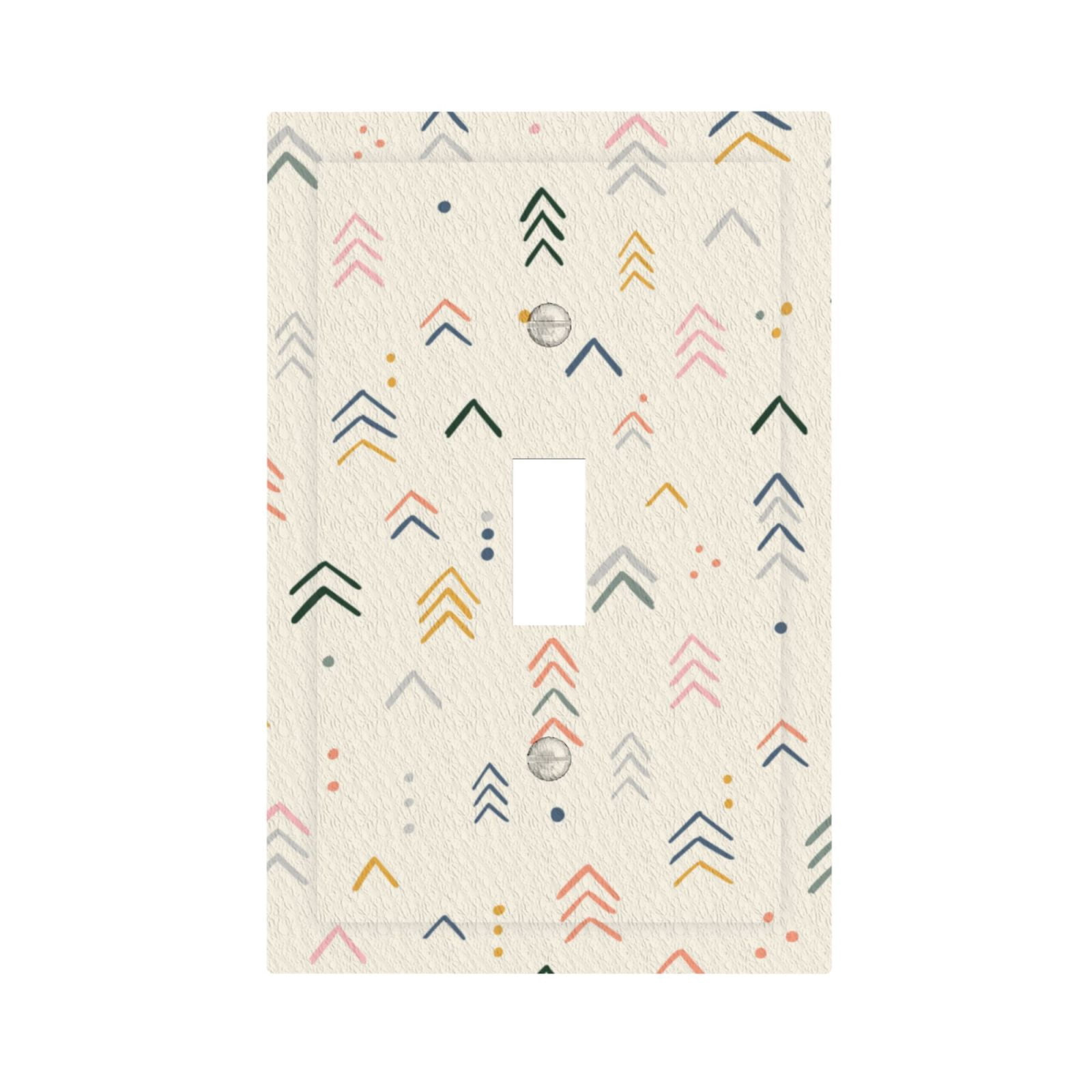 ZICANCN Outlet Covers Wall Plate, Abstract Artistic Arrow Dots Light ...