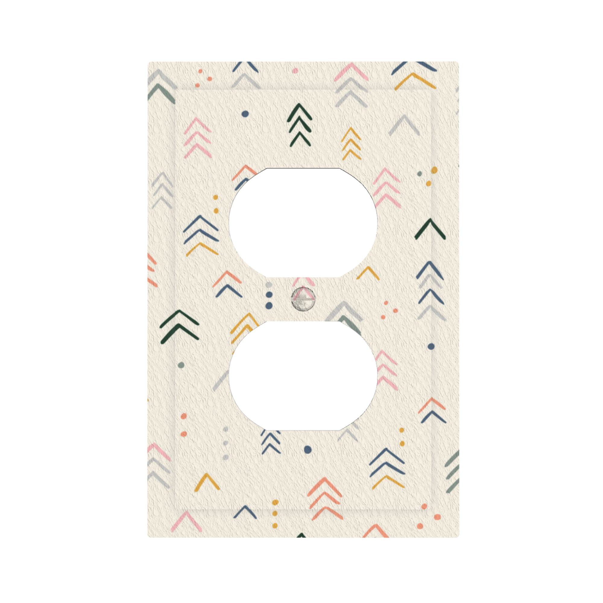 ZICANCN Outlet Covers Wall Plate, Abstract Artistic Arrow Dots Light ...