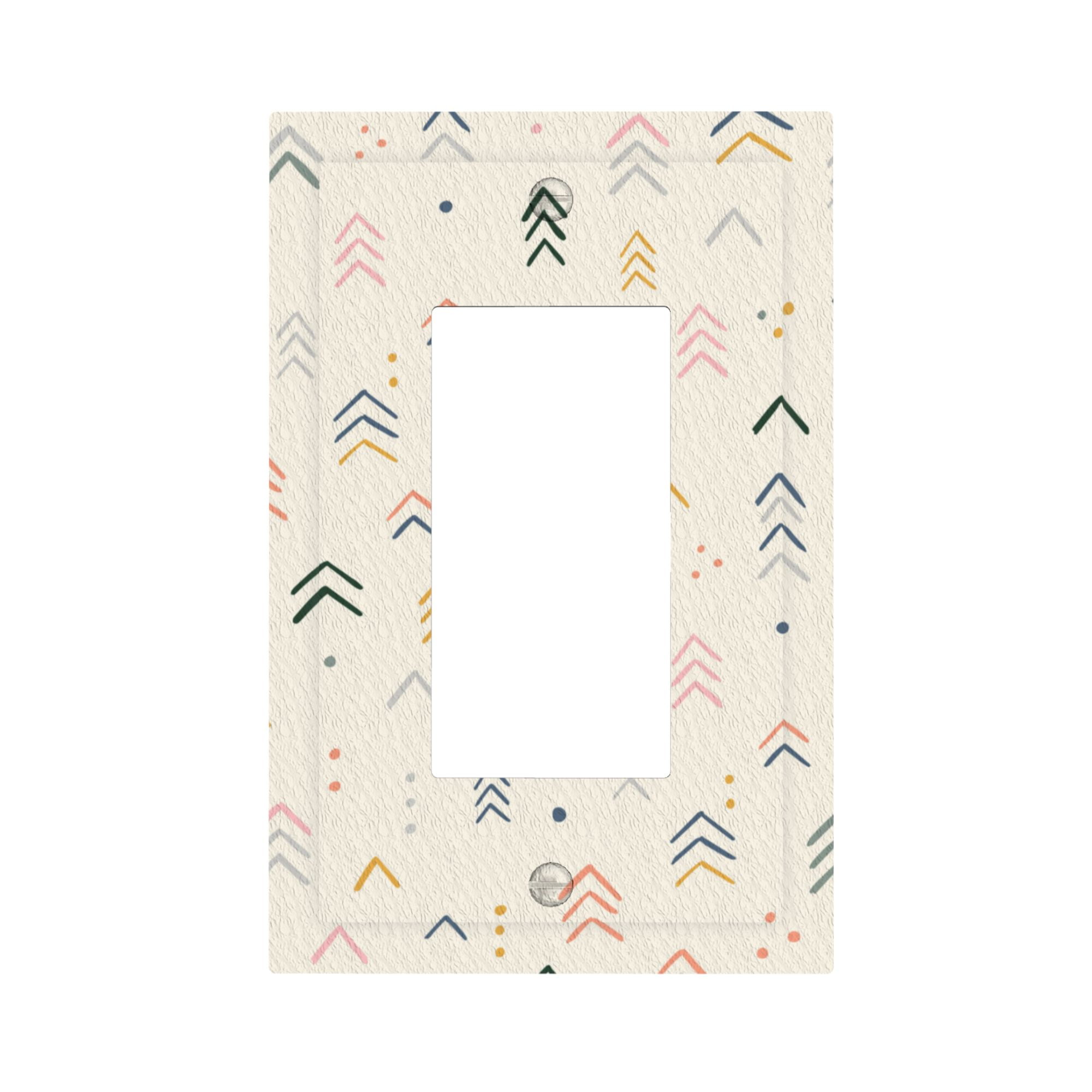 ZICANCN Outlet Covers Wall Plate, Abstract Artistic Arrow Dots Light ...