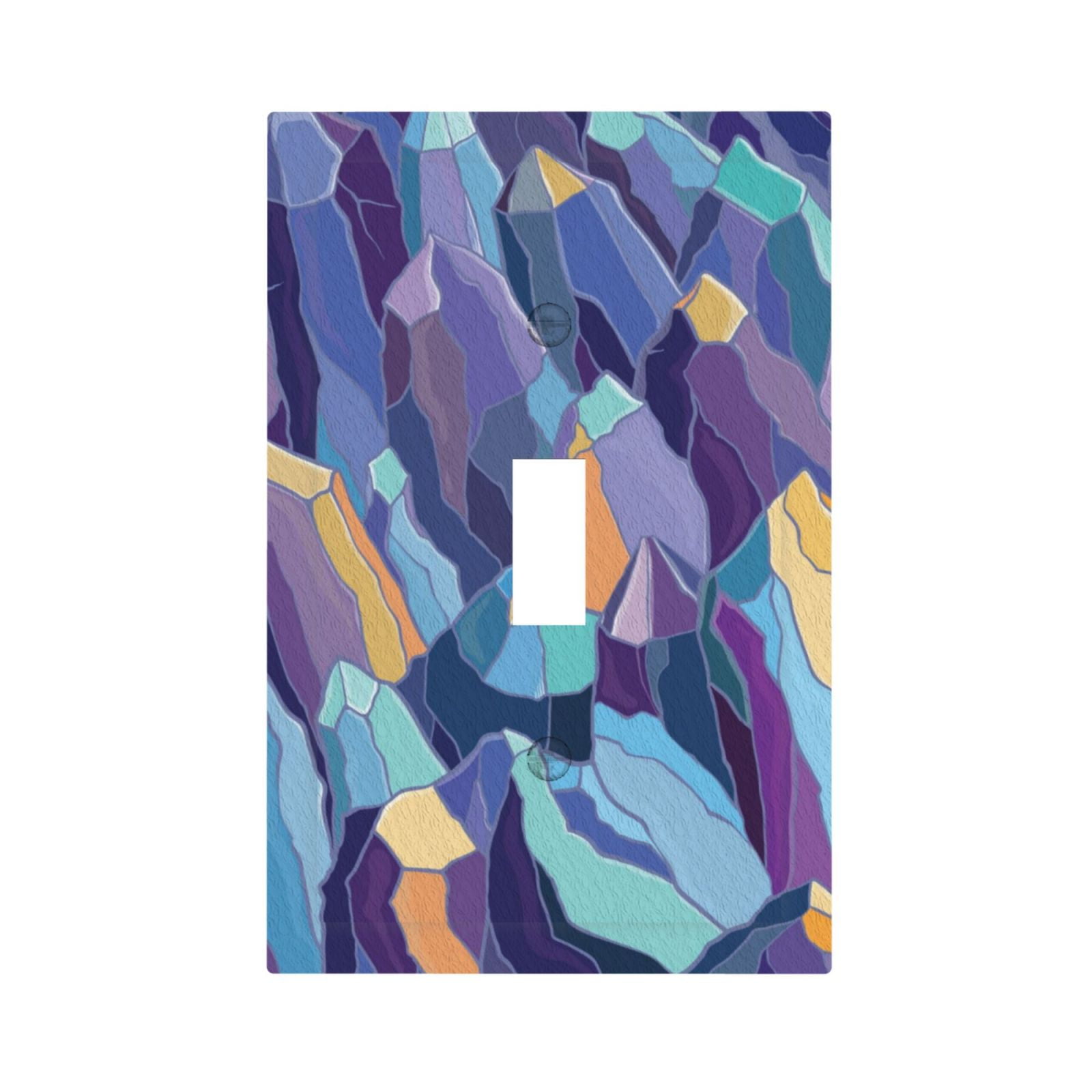 ZICANCN Outlet Covers Wall Plate, Abstract Crystal Shapes Light Switch ...