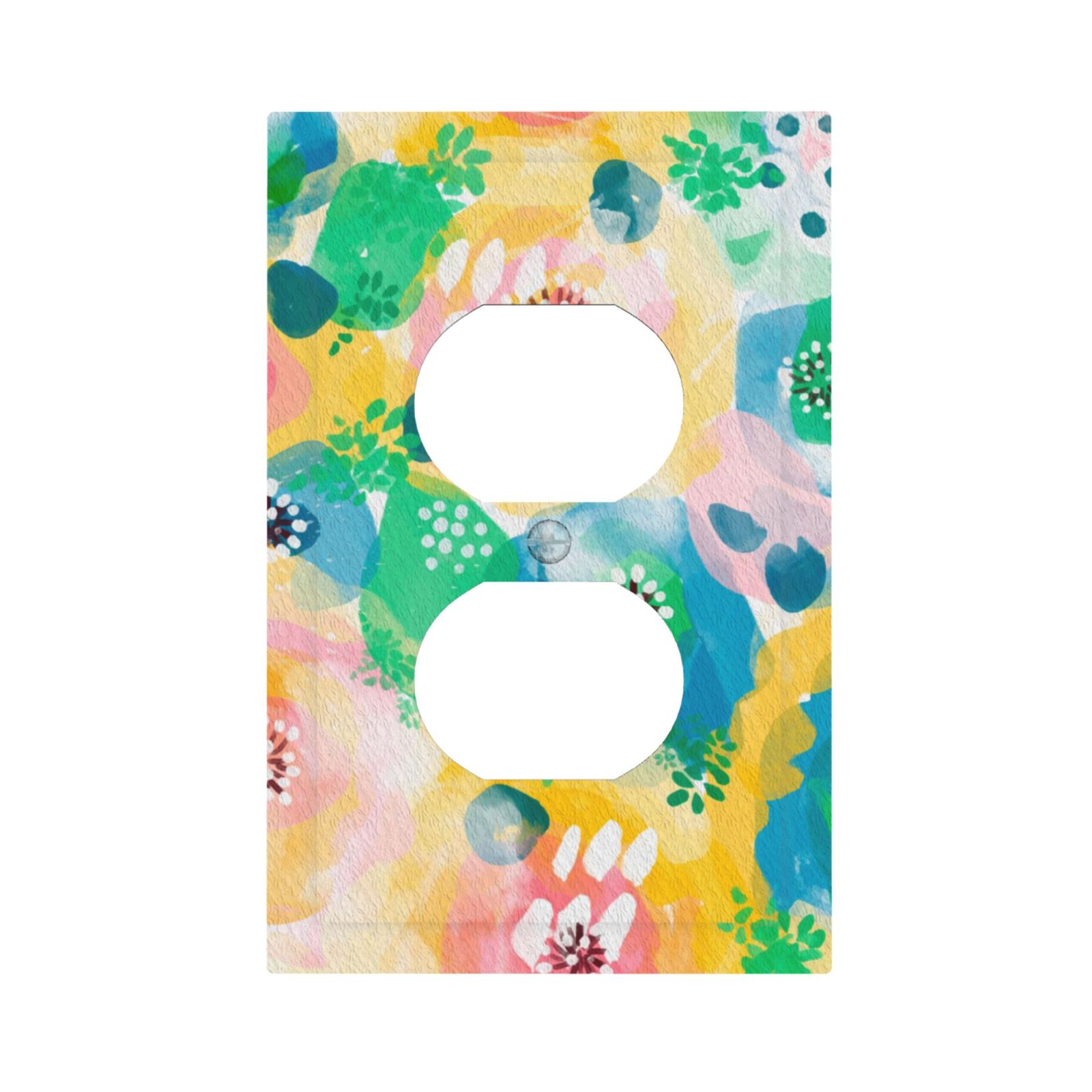ZICANCN Outlet Covers Wall Plate, Abstract Flowers Pastel Light Switch ...