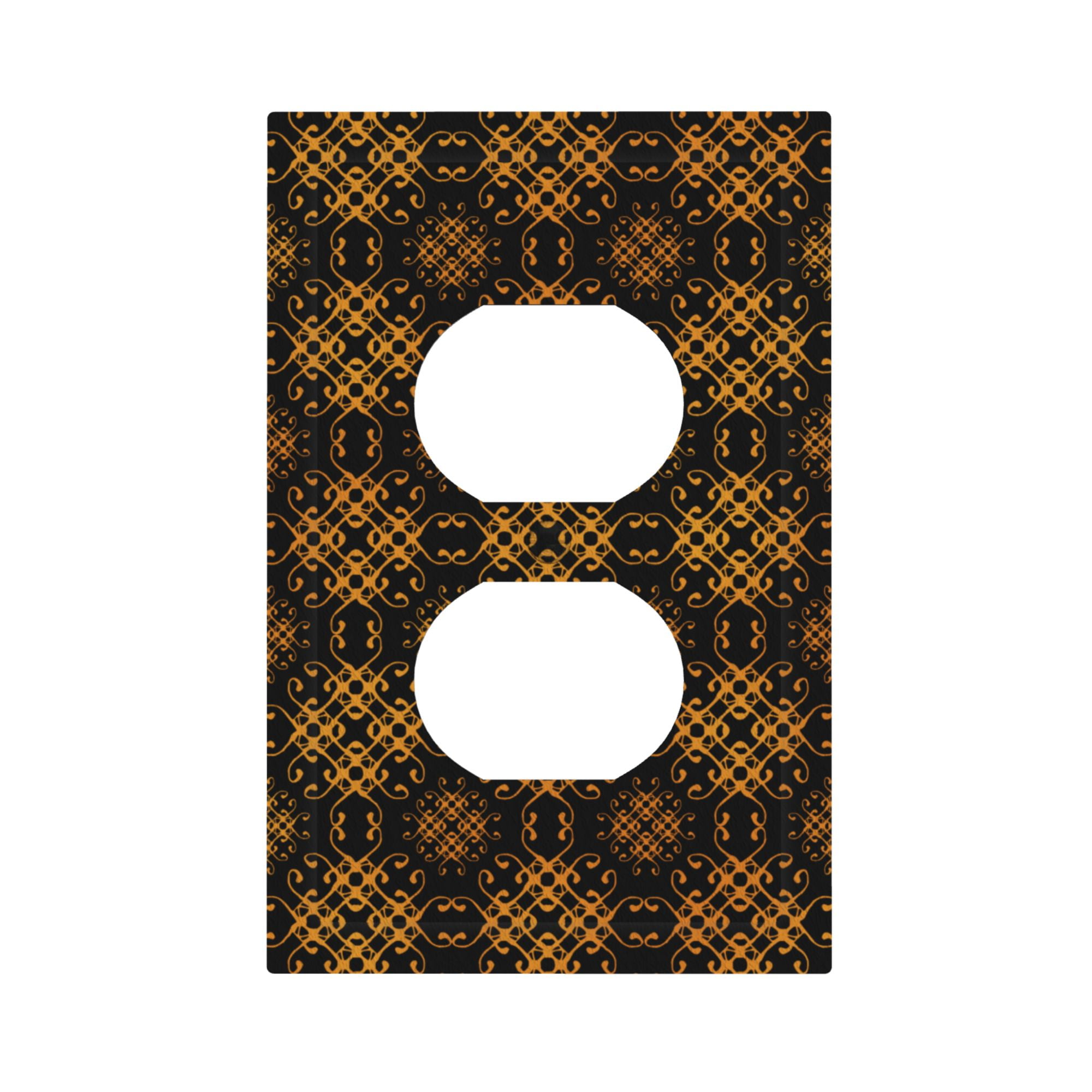 ZICANCN Outlet Covers Wall Plate, Abstract Gold Texture Geometry Light ...