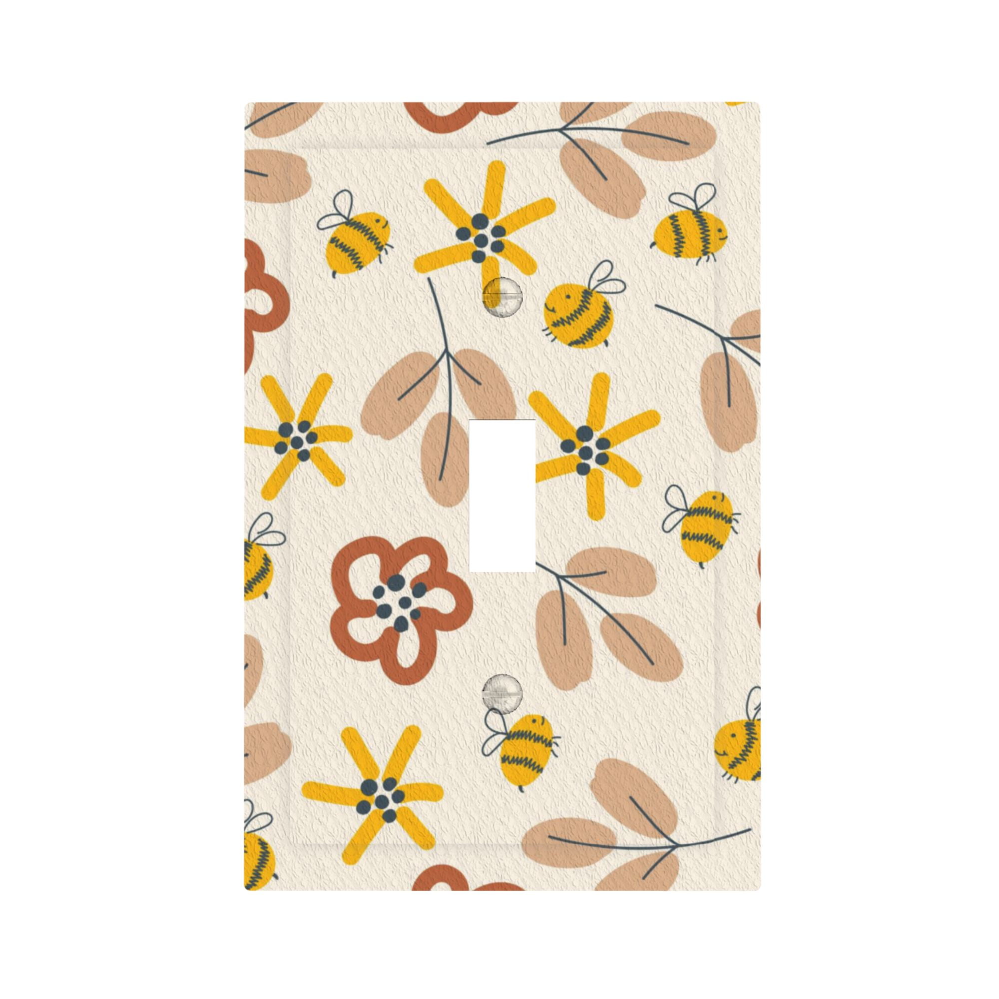 ZICANCN Outlet Covers Wall Plate, Abstract Modern Flora Art Light ...