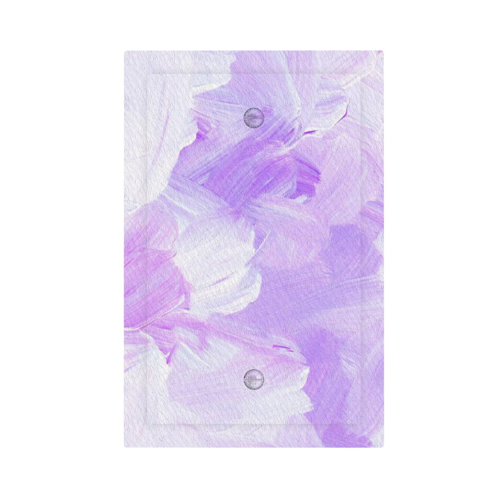 ZICANCN Outlet Covers Wall Plate, Abstract Pastel Violet Painting Light ...