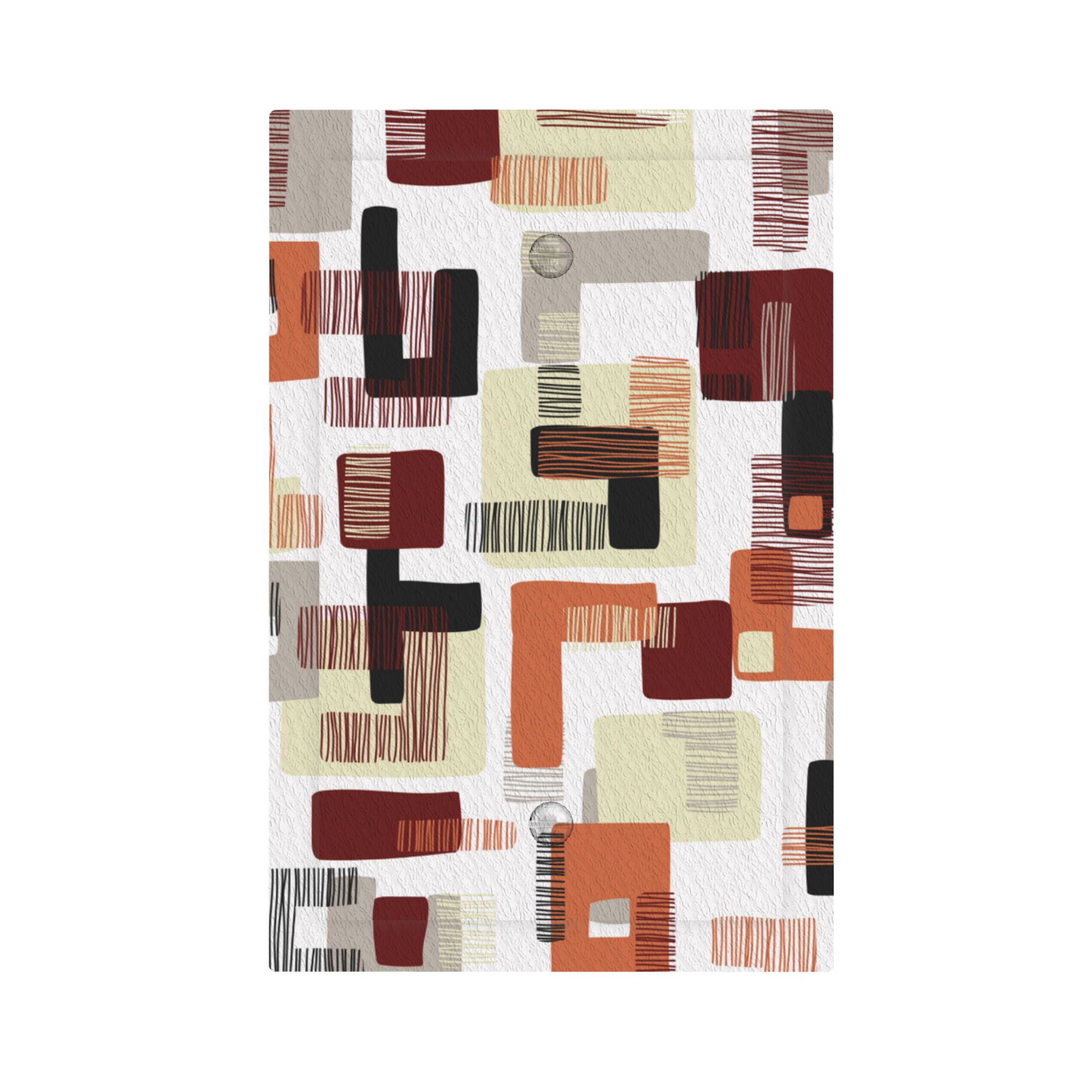 ZICANCN Outlet Covers Wall Plate, Abstract Retro Geometric Line Light ...