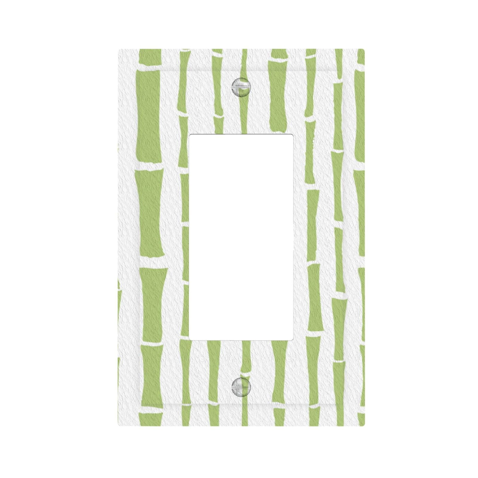 ZICANCN Outlet Covers Wall Plate, Abstract Watercolor Bamboo Texture ...