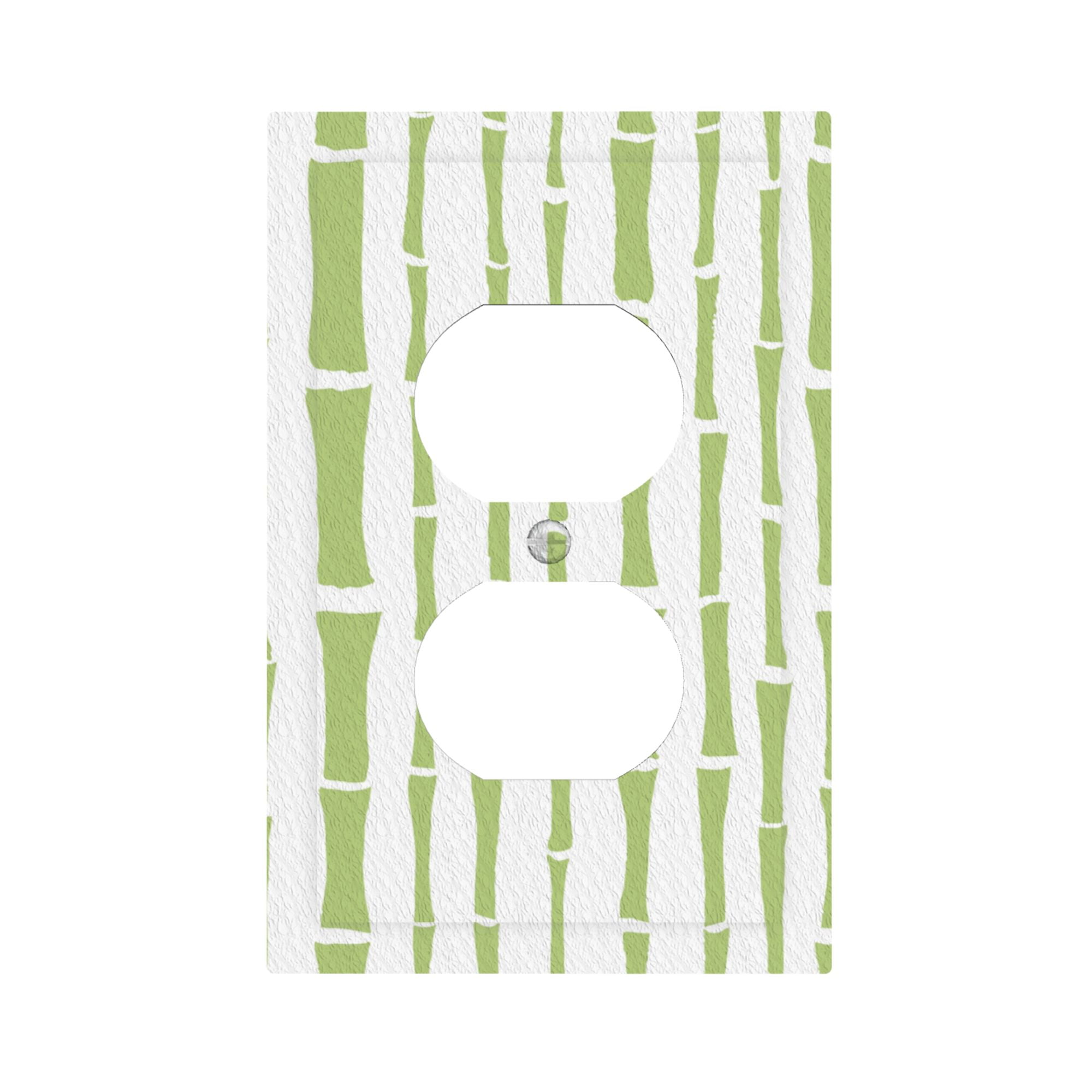 ZICANCN Outlet Covers Wall Plate, Abstract Watercolor Bamboo Texture ...