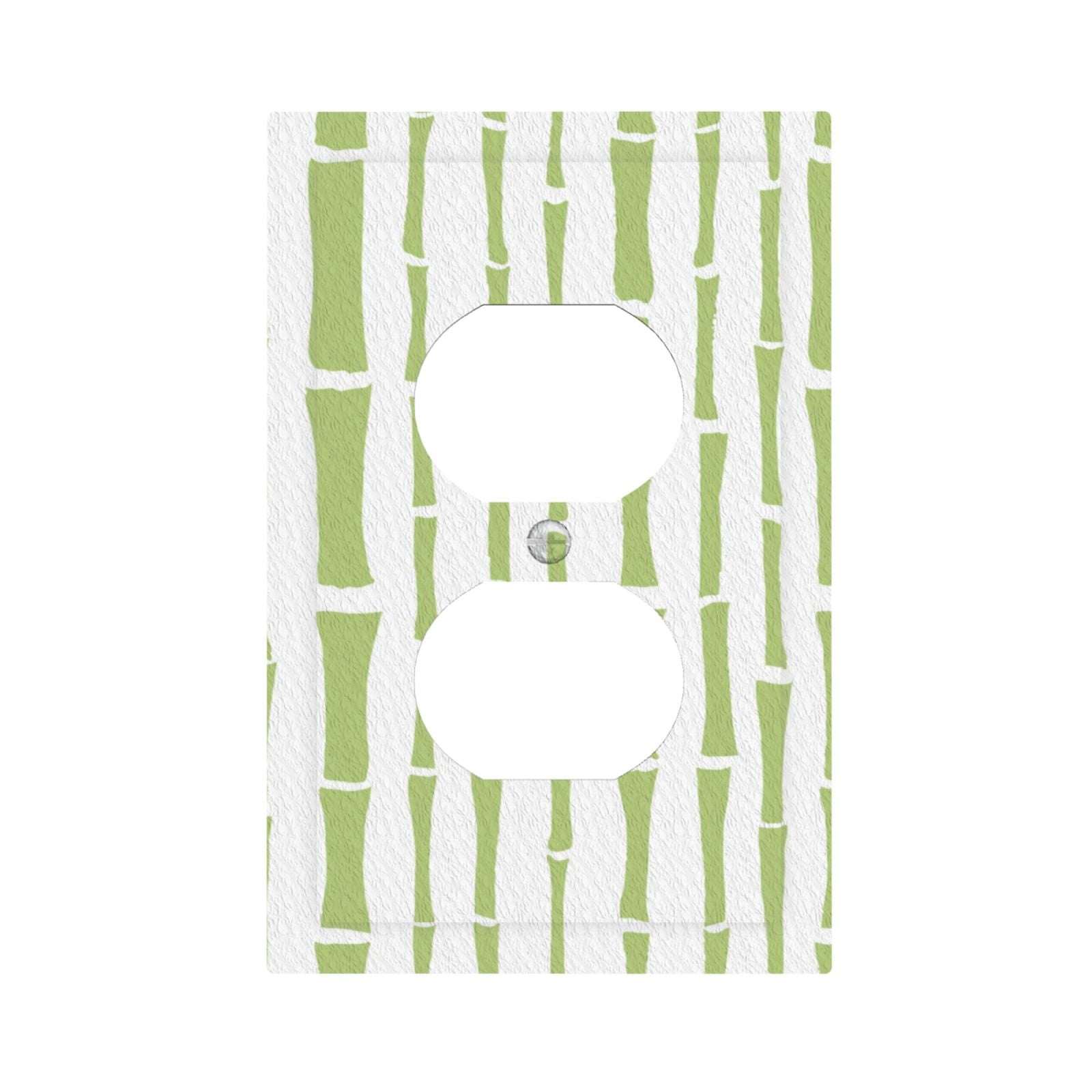 ZICANCN Outlet Covers Wall Plate, Abstract Watercolor Bamboo Texture ...