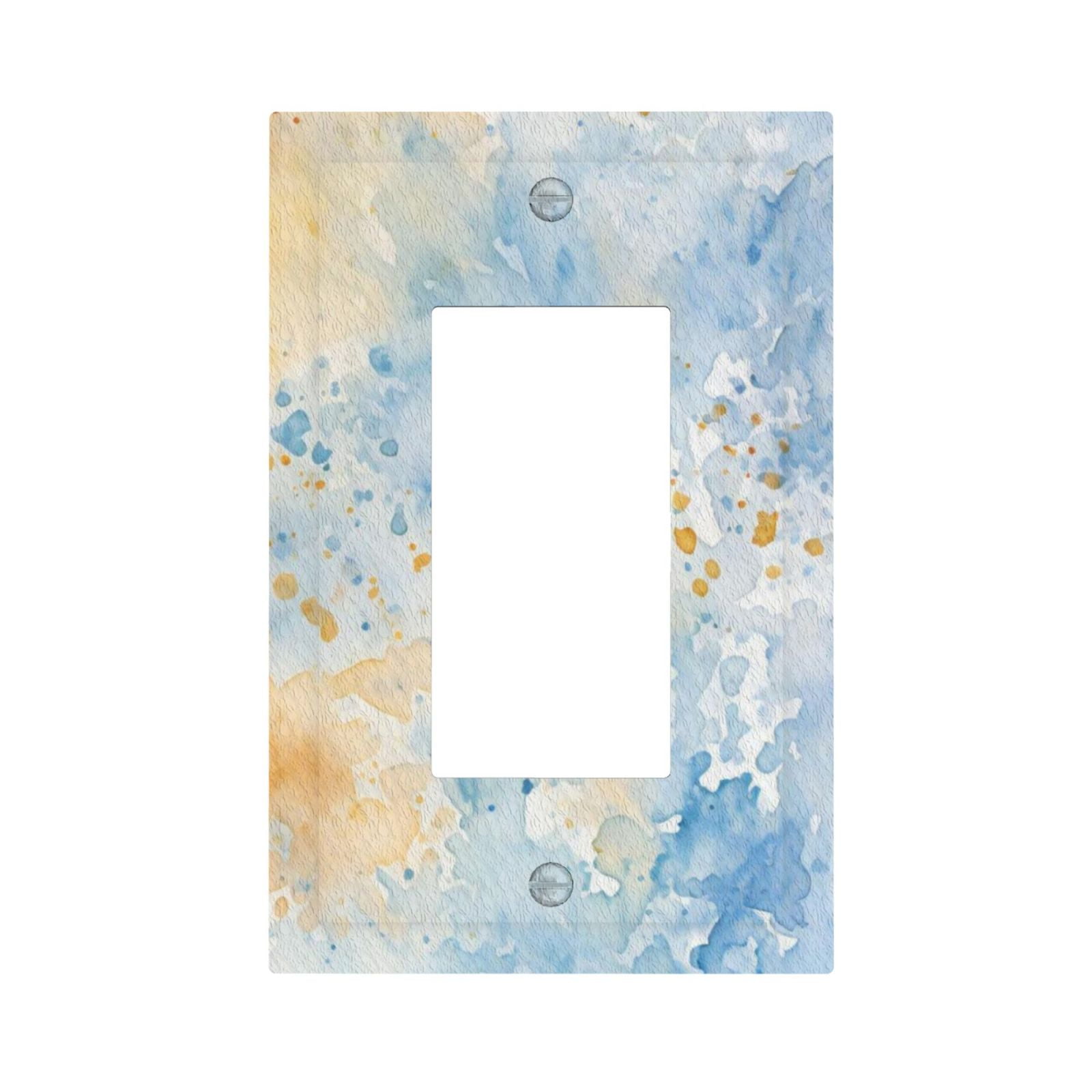 ZICANCN Outlet Covers Wall Plate, Abstract Watercolor Illustration ...