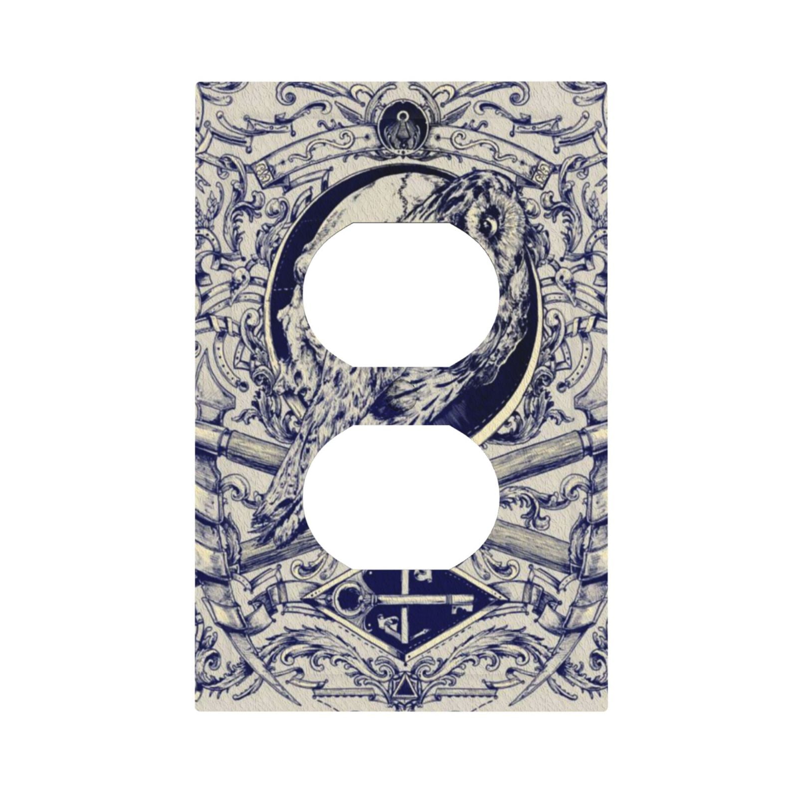 ZICANCN Outlet Covers Wall Plate, Bird Owl Skull Horns Light Switch ...