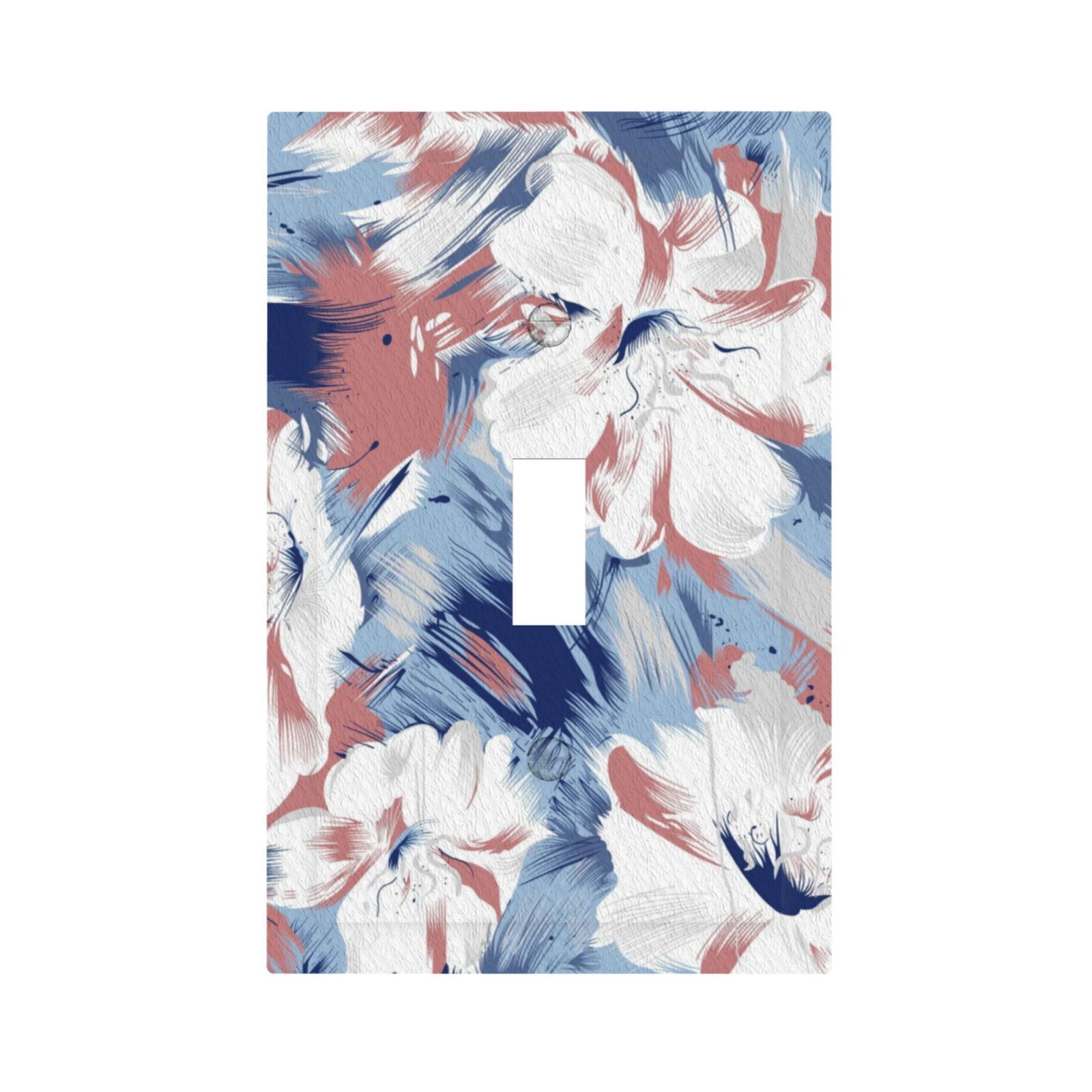 ZICANCN Outlet Covers Wall Plate, Blue Abstract Ink Flower Light Switch ...