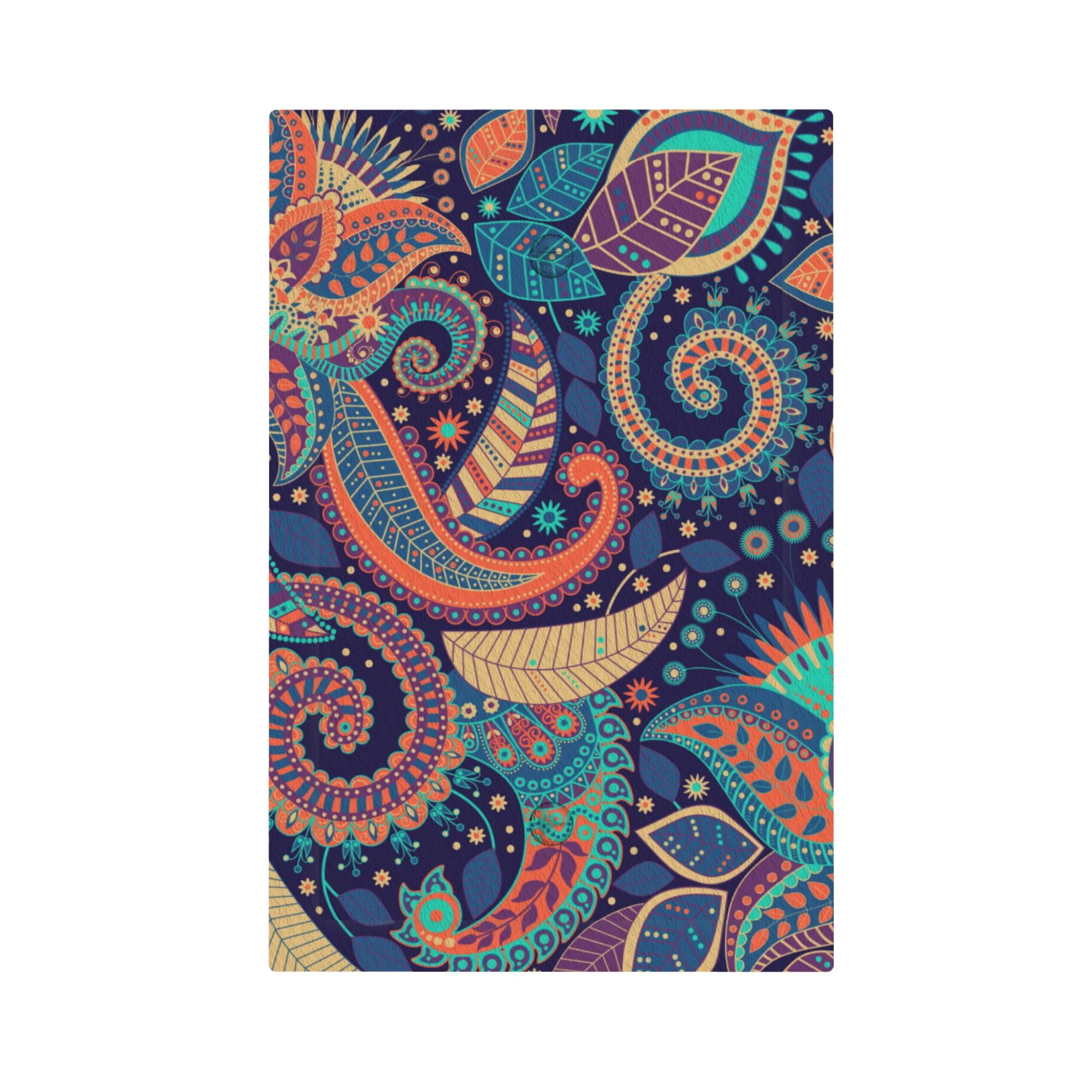 ZICANCN Outlet Covers Wall Plate, Blue Paisley Abstract Flowers Light ...