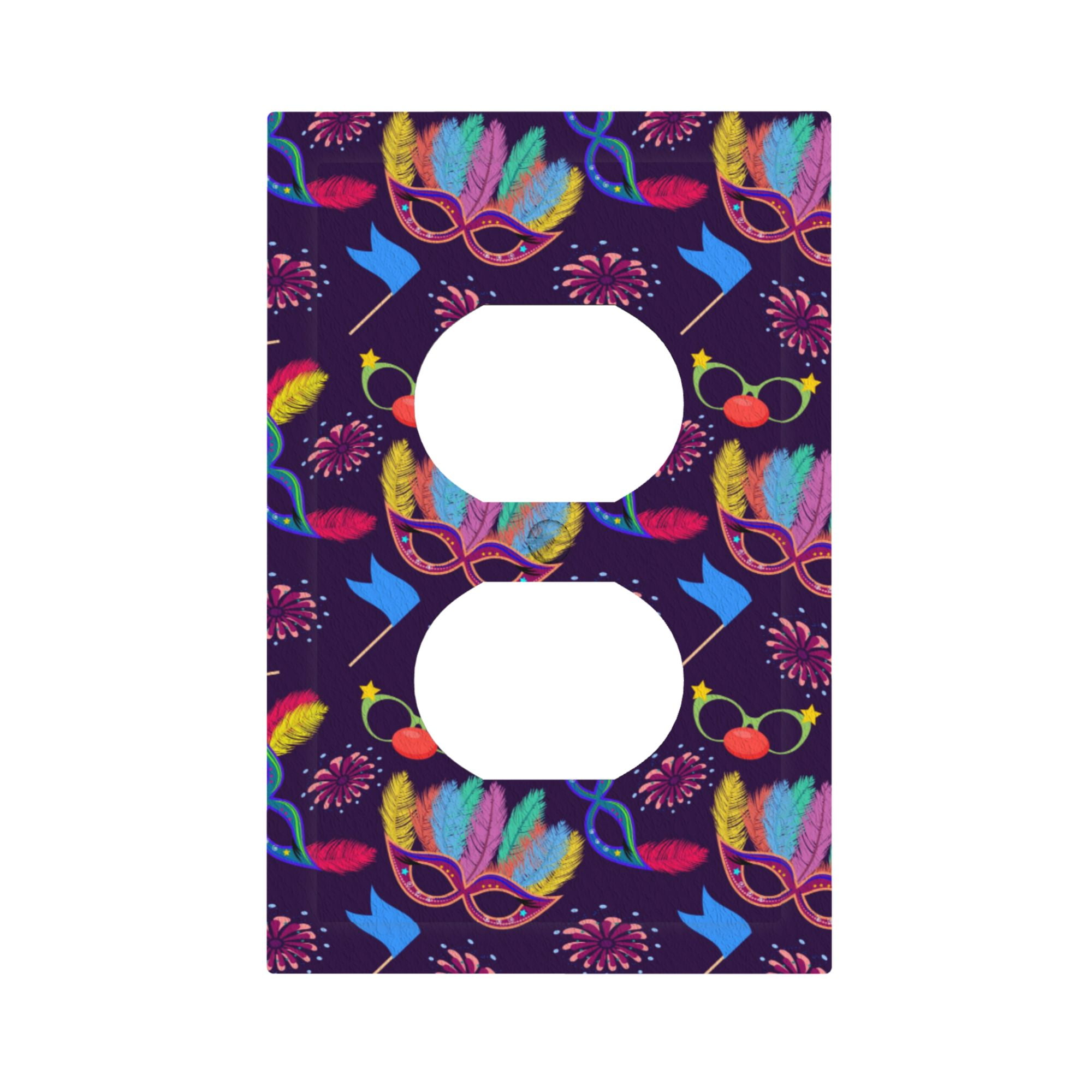 ZICANCN Outlet Covers Wall Plate, Carnival Fireworks Flag Light Switch ...