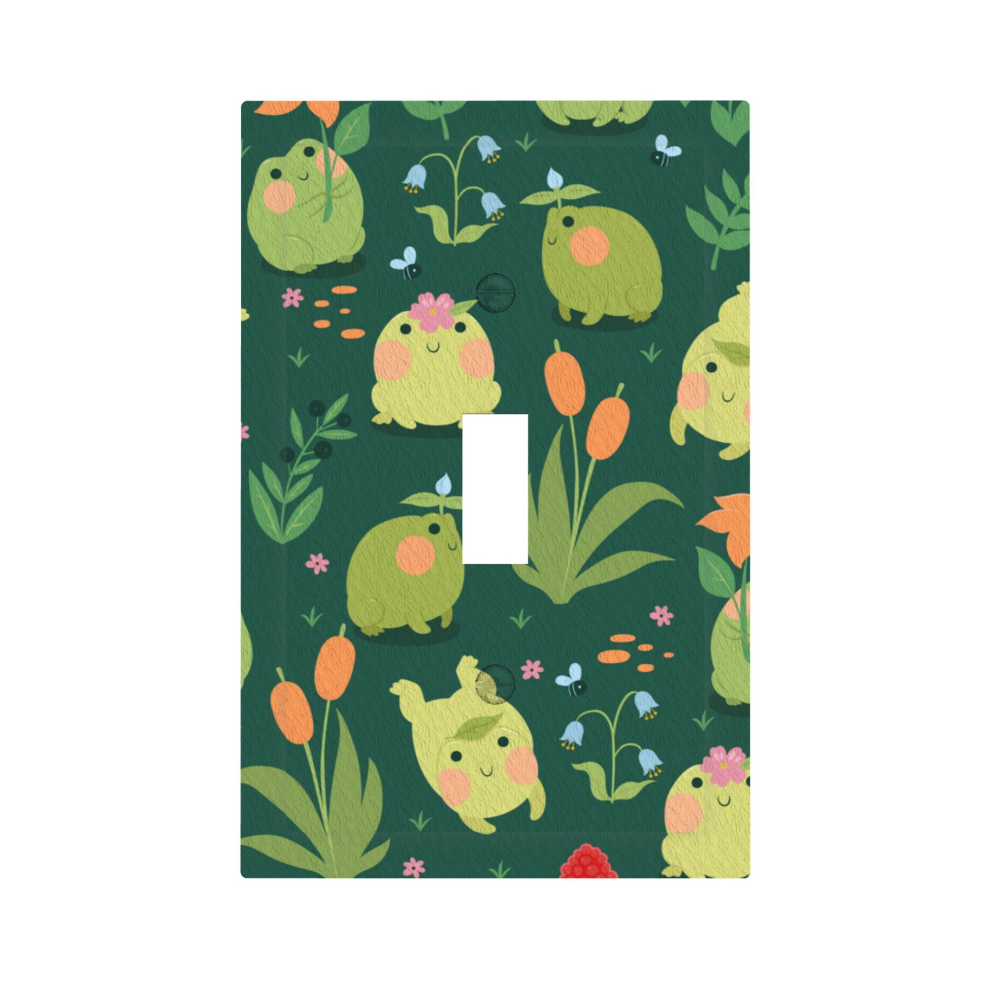 ZICANCN Outlet Covers Wall Plate, Cartoon Cute Frogs Light Switch Cover ...