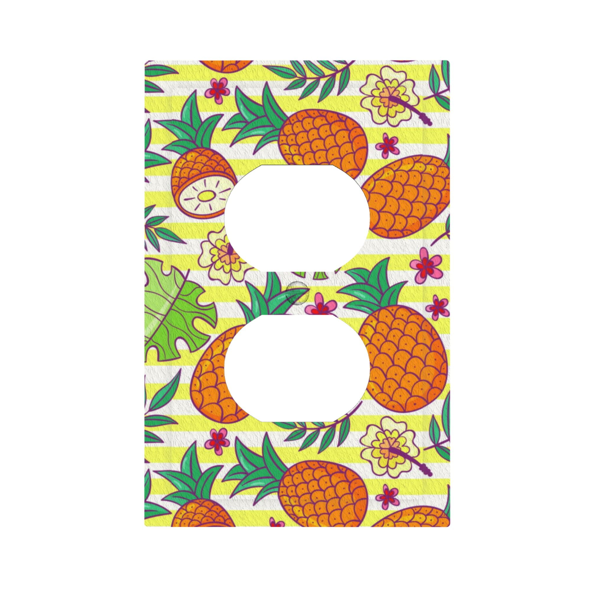 ZICANCN Outlet Covers Wall Plate, Cartoon Pineapple Fruit Pattern Light ...