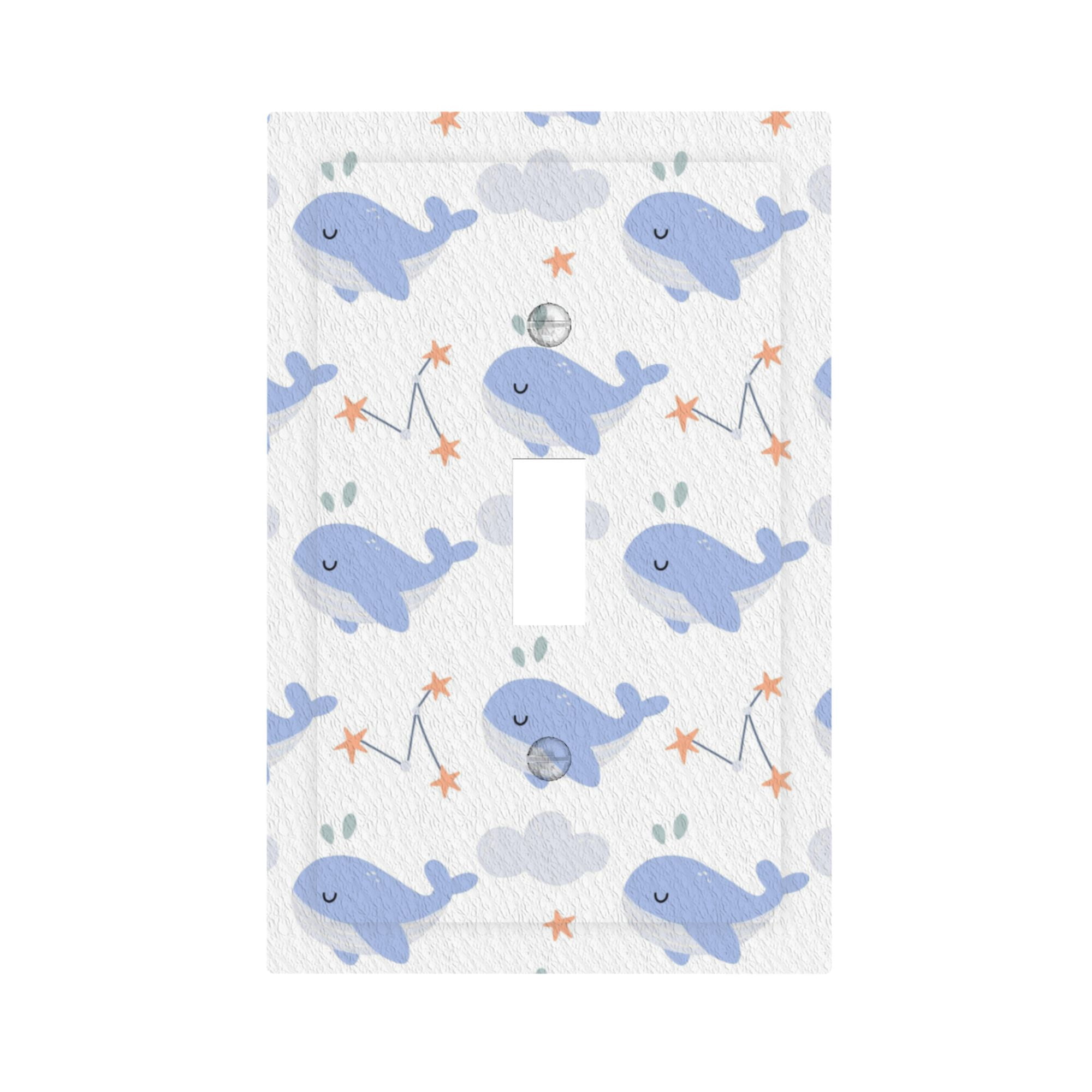 ZICANCN Outlet Covers Wall Plate, Cartoon Whales Star Night Light ...