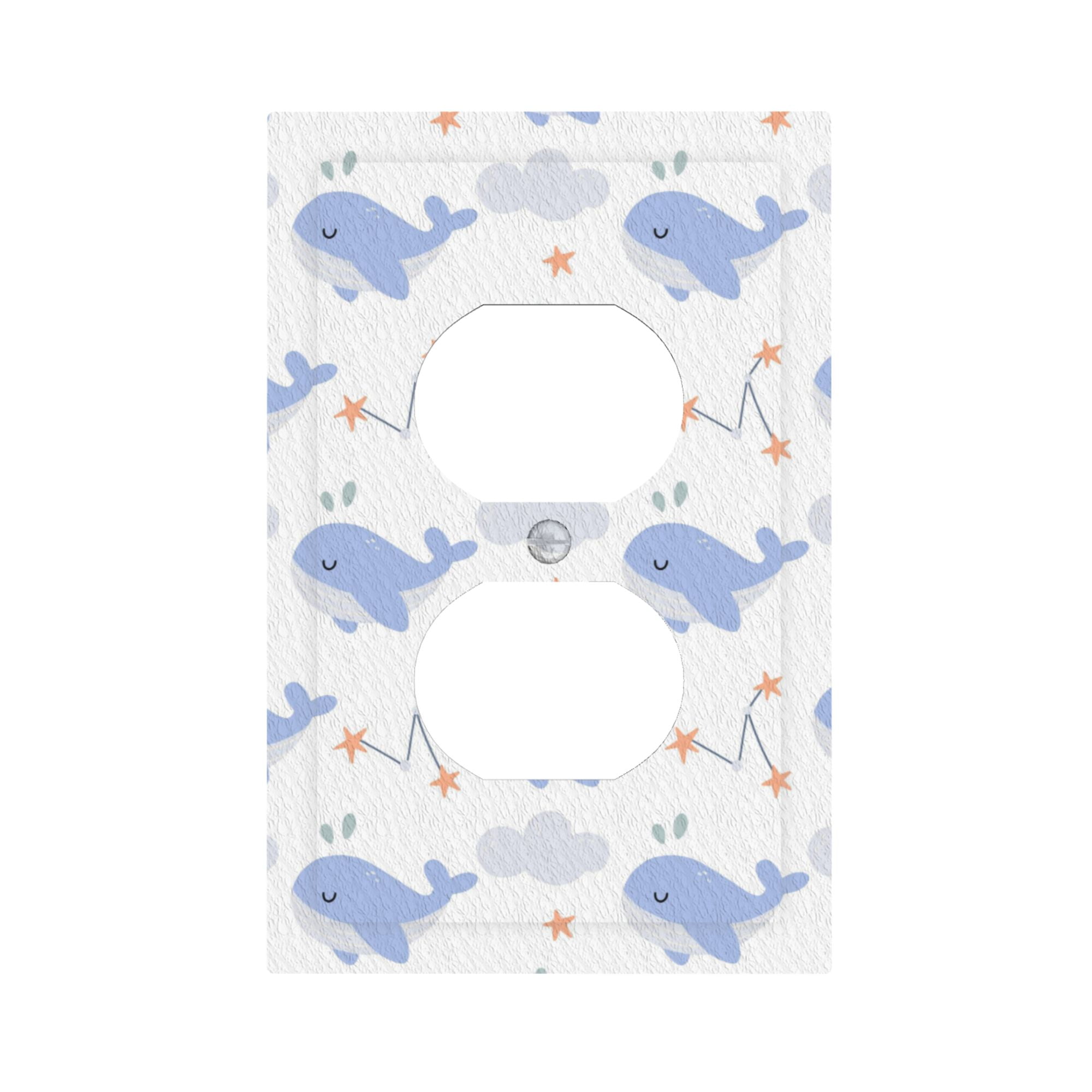 ZICANCN Outlet Covers Wall Plate, Cartoon Whales Star Night Light ...