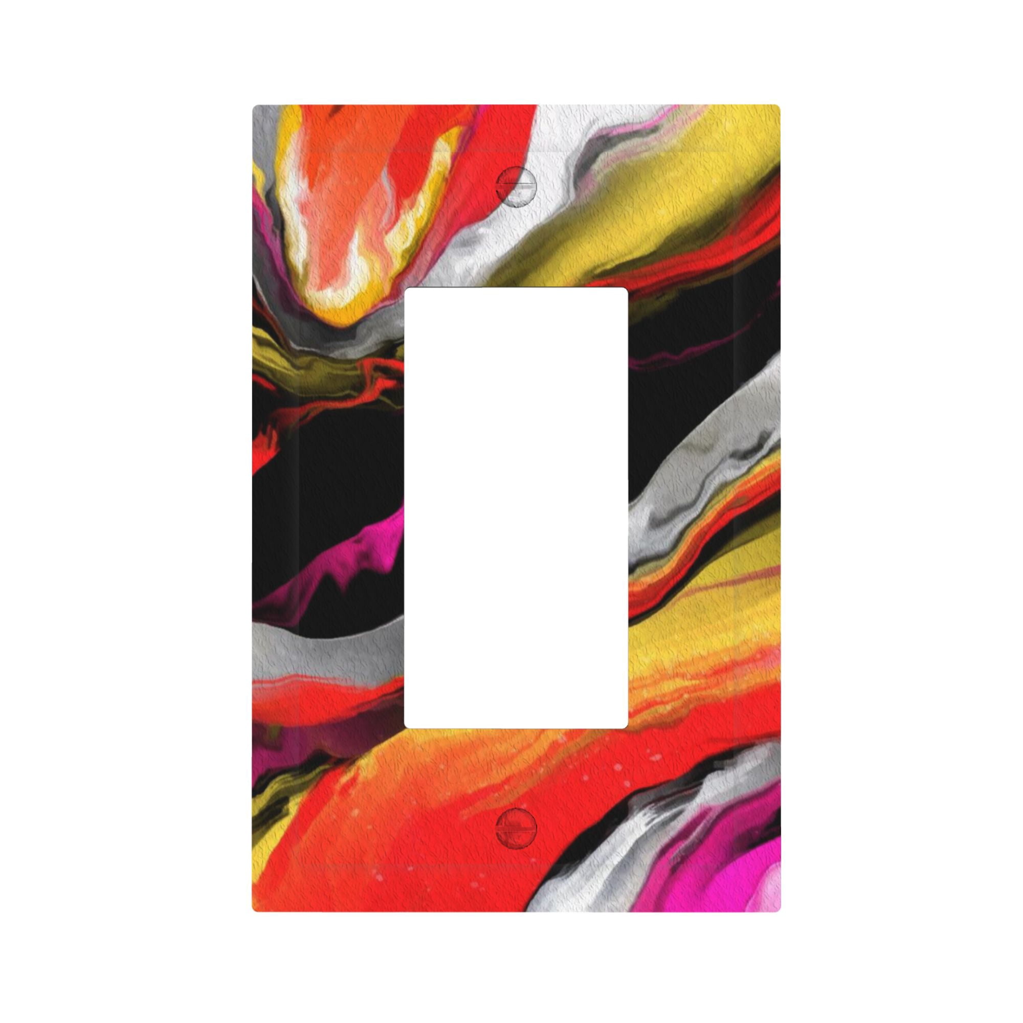 ZICANCN Outlet Covers Wall Plate, Colorful Abstract Splash Art Light ...