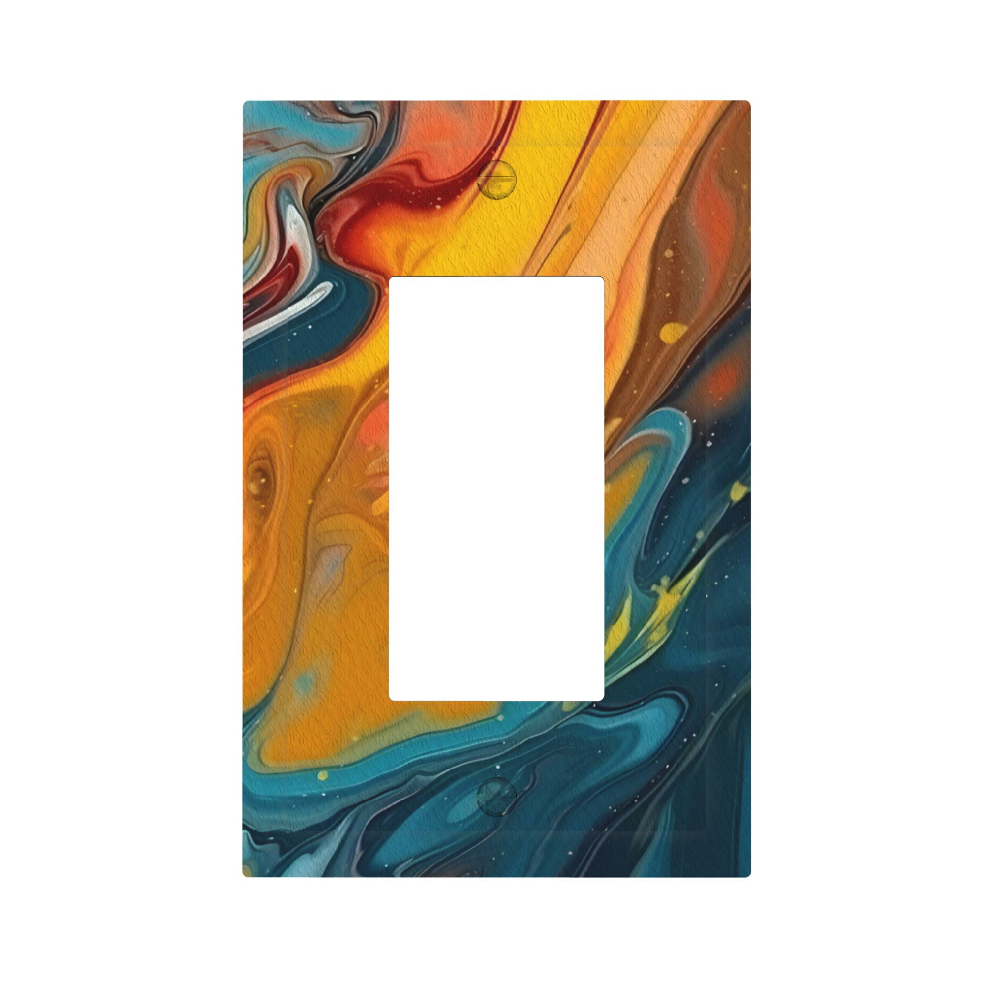 ZICANCN Outlet Covers Wall Plate, Colorful Elegant Modern Abstract ...