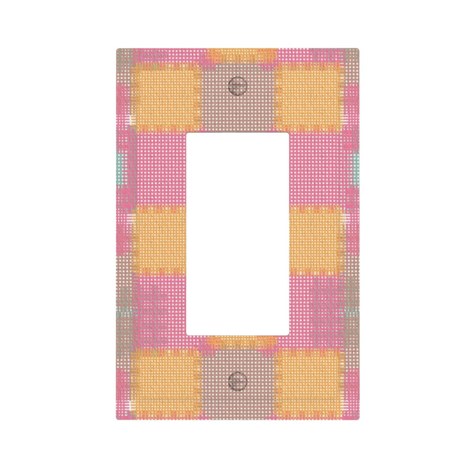 ZICANCN Outlet Covers Wall Plate, Colorful Puzzle Grid Light Switch ...