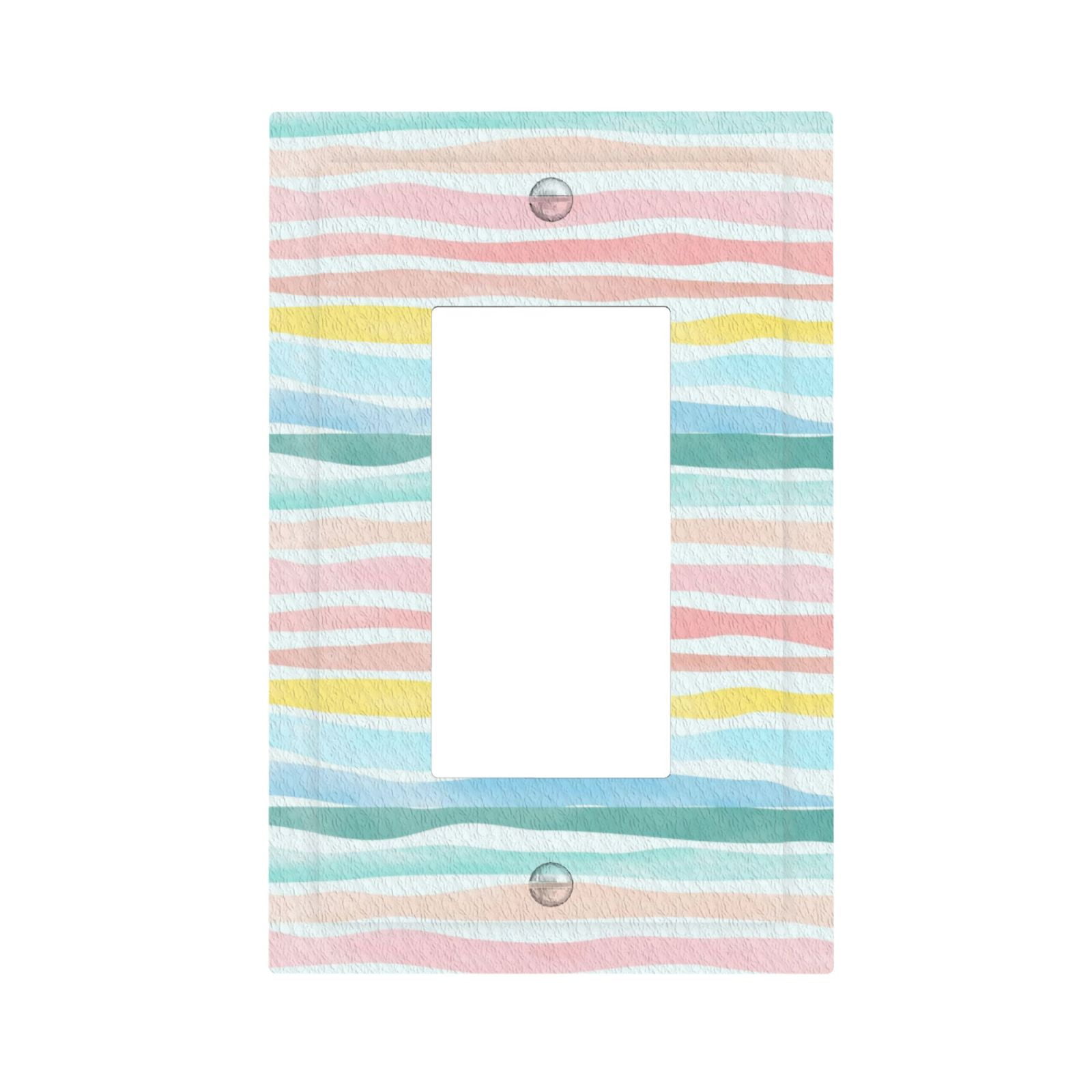 ZICANCN Outlet Covers Wall Plate, Colorful River Lines Light Switch ...