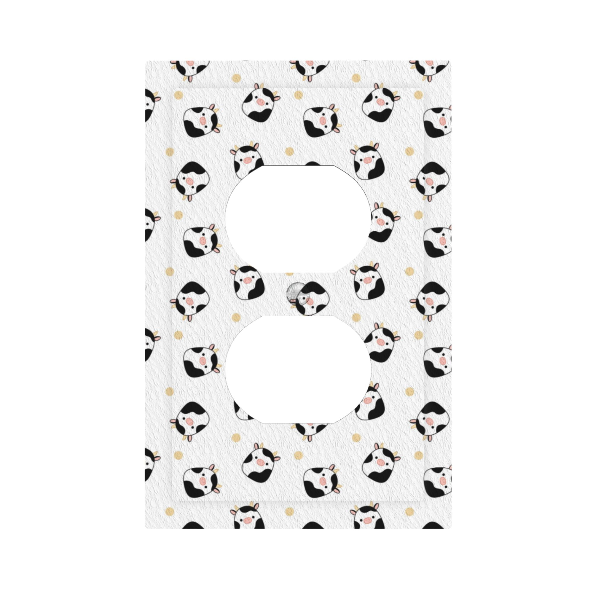 ZICANCN Outlet Covers Wall Plate, Cows Kawaii Dots Light Switch Cover ...