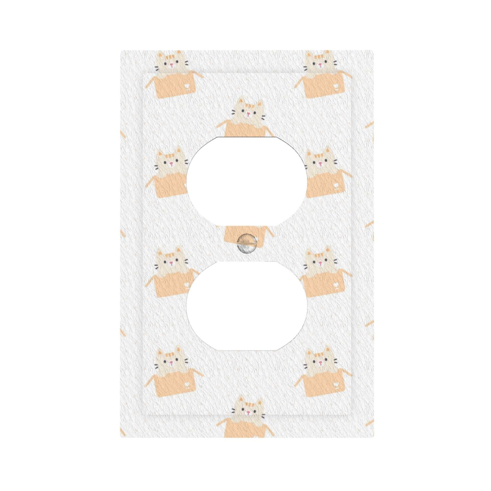 ZICANCN Outlet Covers Wall Plate, Cute Cartoon Cats Light Switch Cover ...