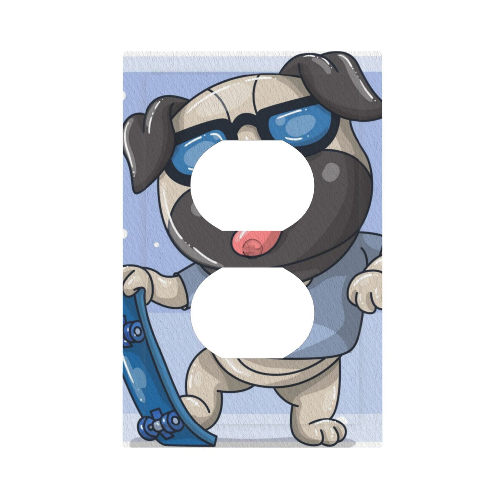 ZICANCN Outlet Covers Wall Plate, Cute Dog Cartoon Animals Light Switch ...