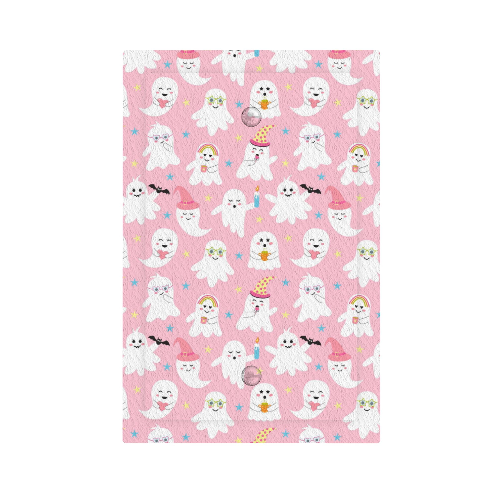 ZICANCN Outlet Covers Wall Plate, Cute Pink Ghost Creepy Boo Light ...
