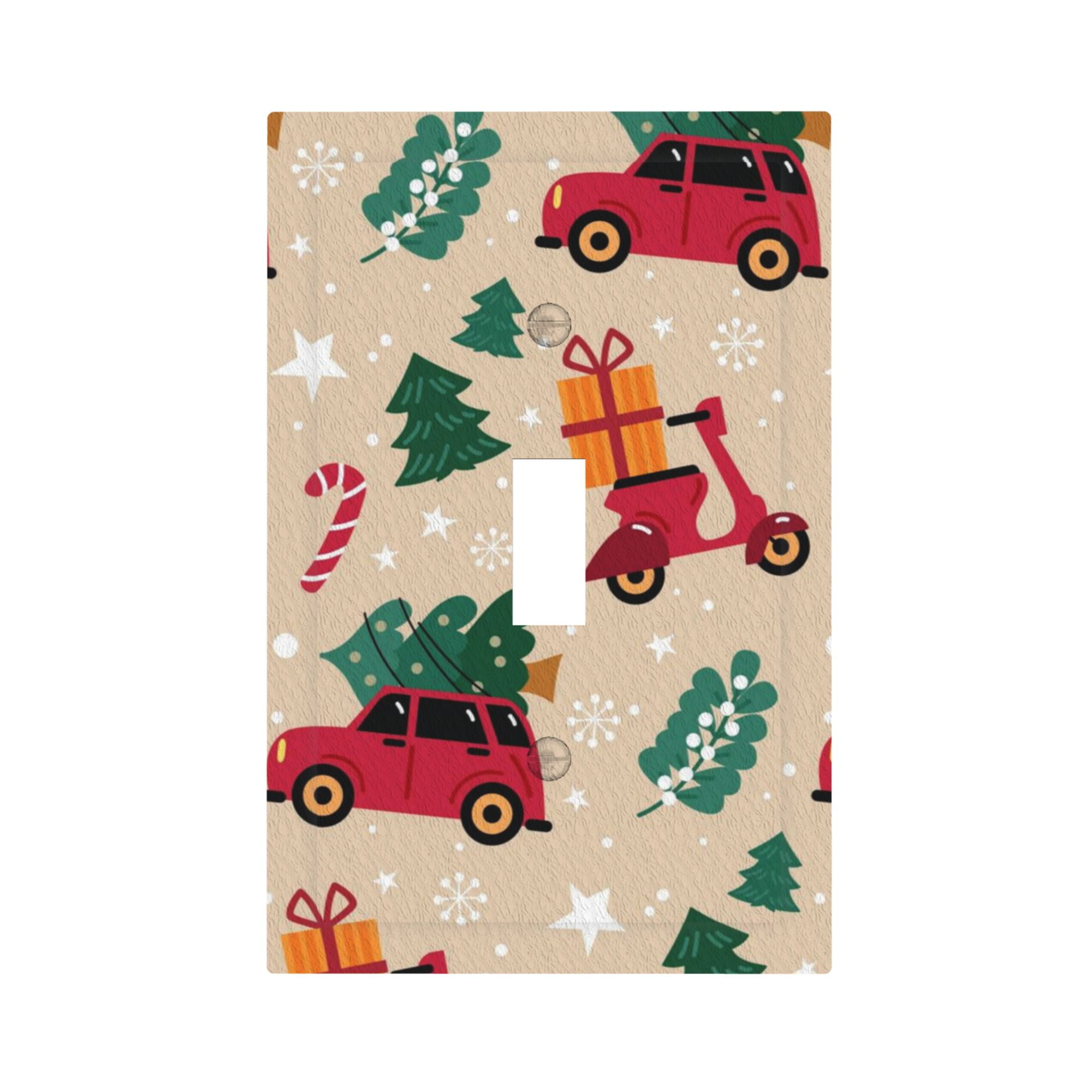 ZICANCN Outlet Covers Wall Plate, Delivering Christmas Gifts Light ...