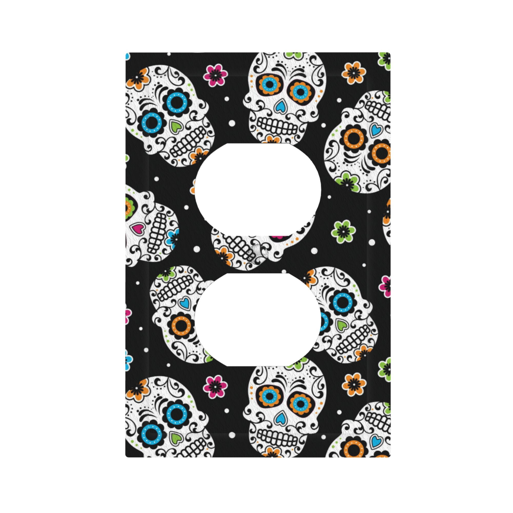 ZICANCN Outlet Covers Wall Plate, Dod Colorful Skull Light Switch Cover ...
