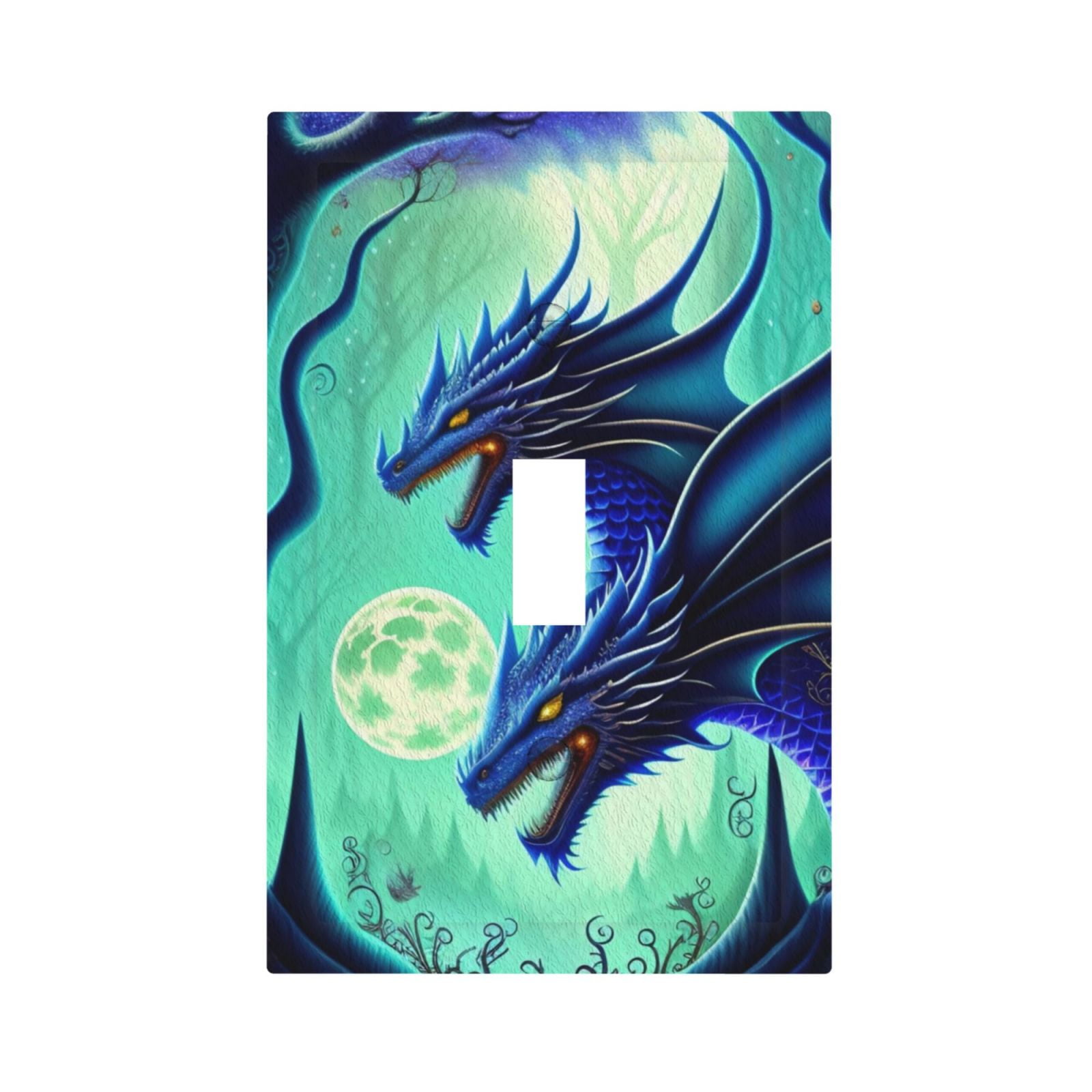 ZICANCN Outlet Covers Wall Plate, Dragons Moon Light Switch Cover ...