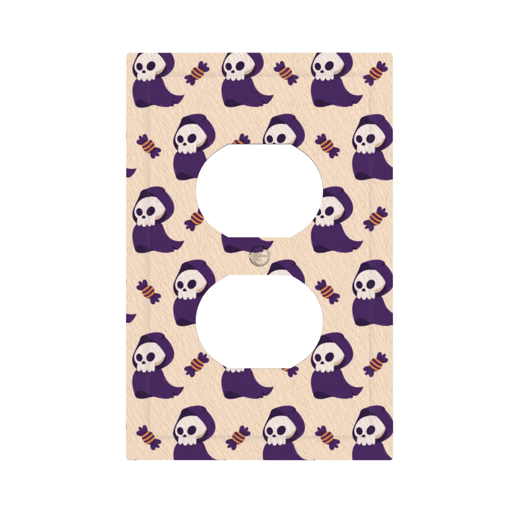 ZICANCN Outlet Covers Wall Plate, Evil Bone Spider Candy Light Switch ...