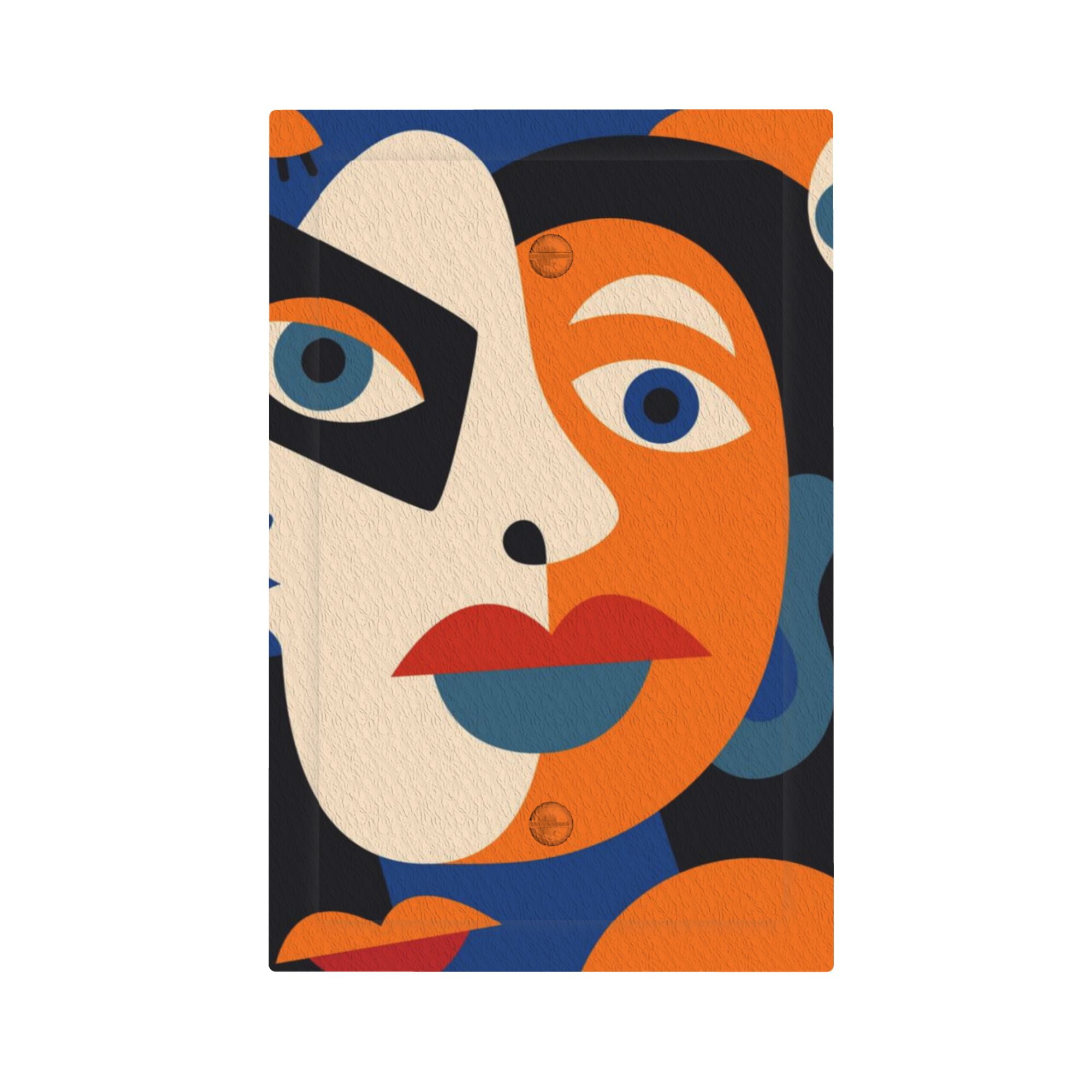 ZICANCN Outlet Covers Wall Plate, Face Patchwork Abstract Art Light ...