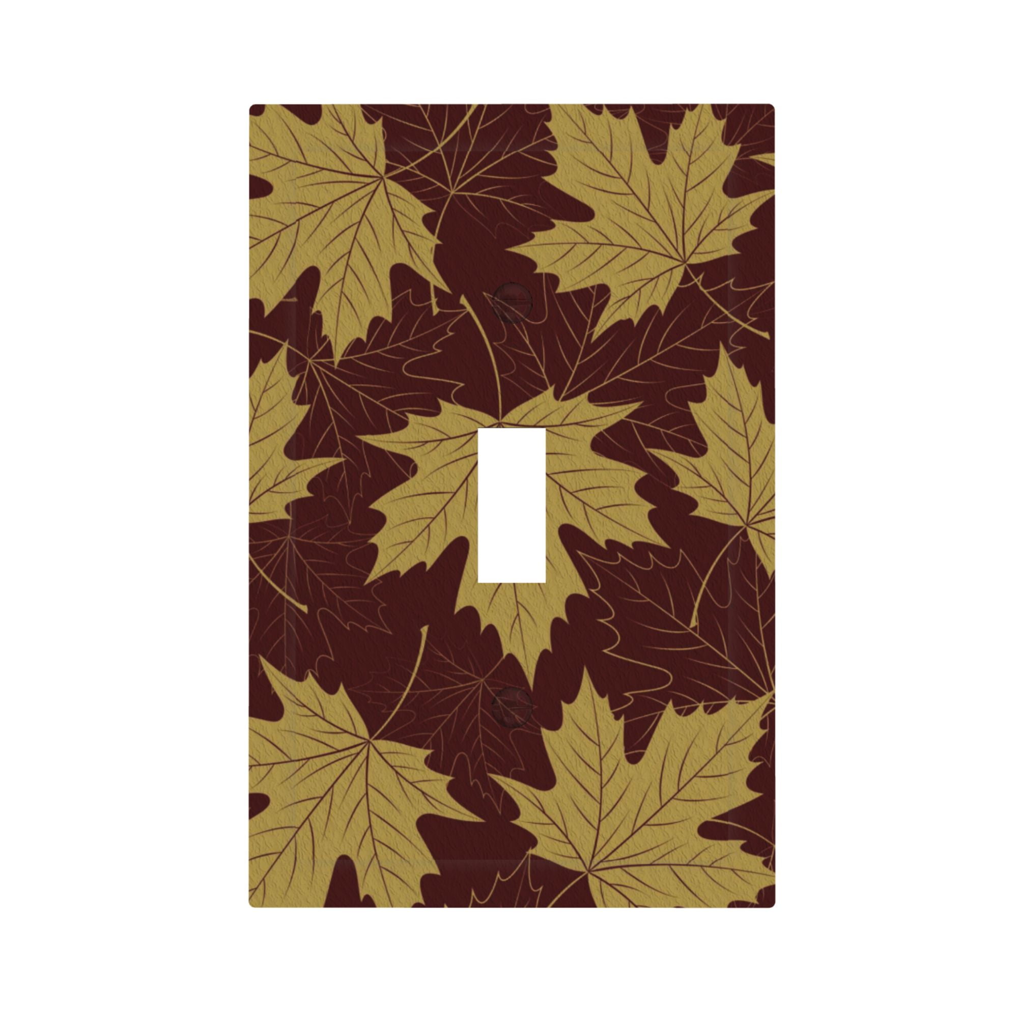 ZICANCN Outlet Covers Wall Plate, Fall Leaf Autumn Foliage Golden Light ...