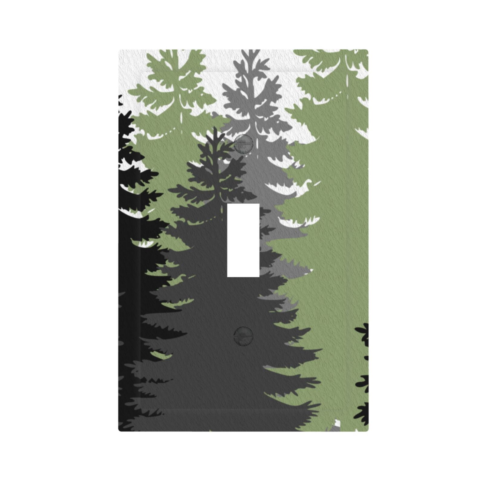 ZICANCN Outlet Covers Wall Plate, Forest Trees Green Light Switch Cover ...