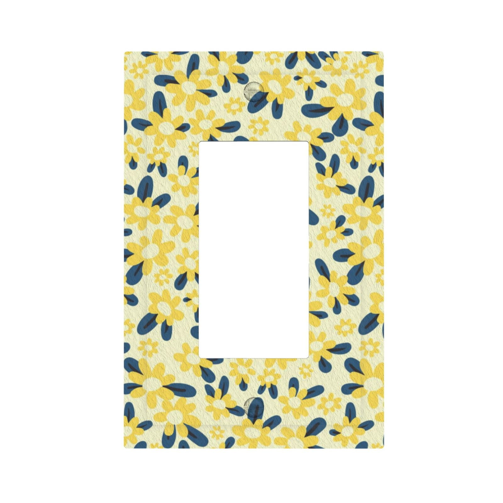 ZICANCN Outlet Covers Wall Plate, Fresh Yellow Daisy Light Switch Cover ...
