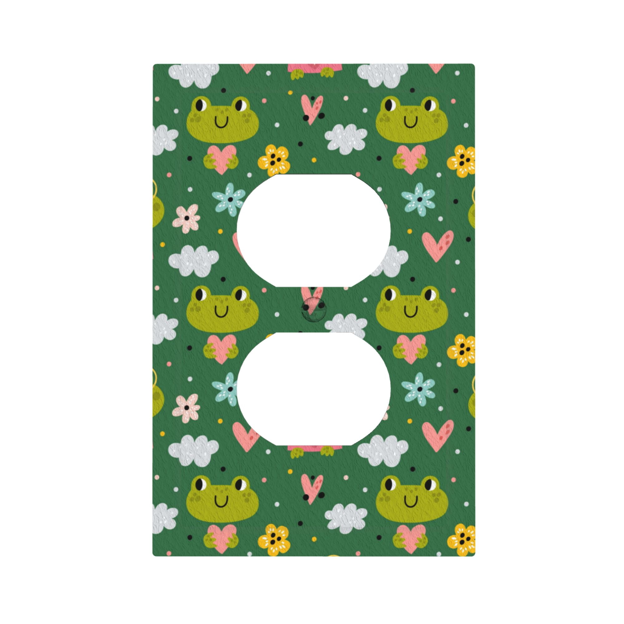 ZICANCN Outlet Covers Wall Plate, Funny Green Glasses Frogs Light ...
