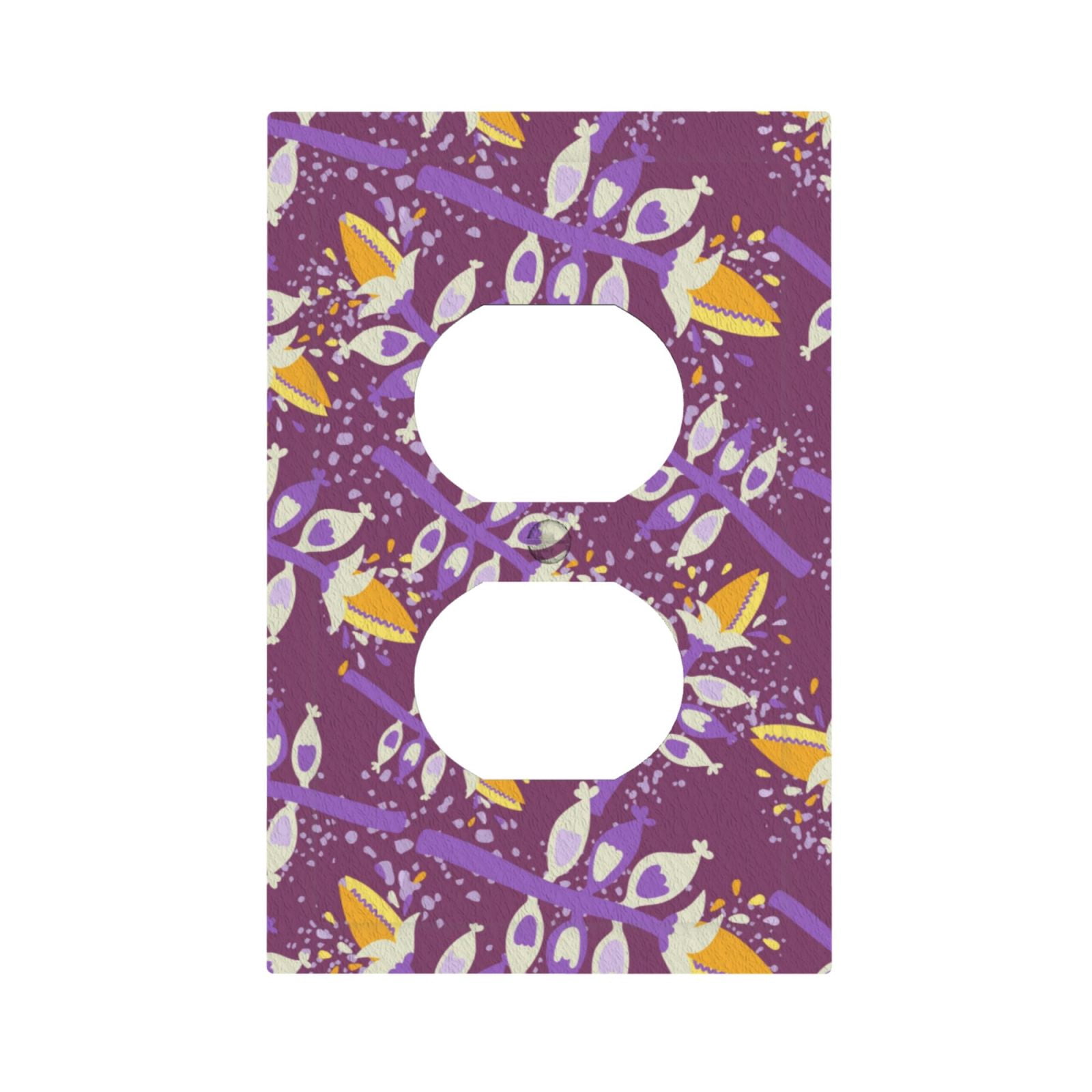 ZICANCN Outlet Covers Wall Plate, Garden Abstract Leaf Light Switch ...