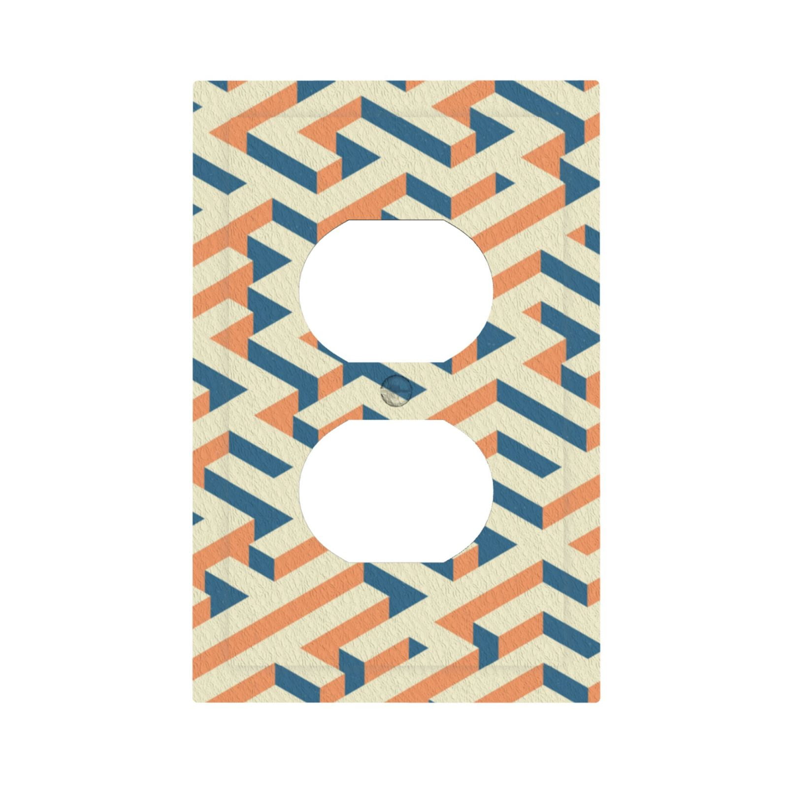 ZICANCN Outlet Covers Wall Plate, Geometric Endless Labyrinthine Light ...