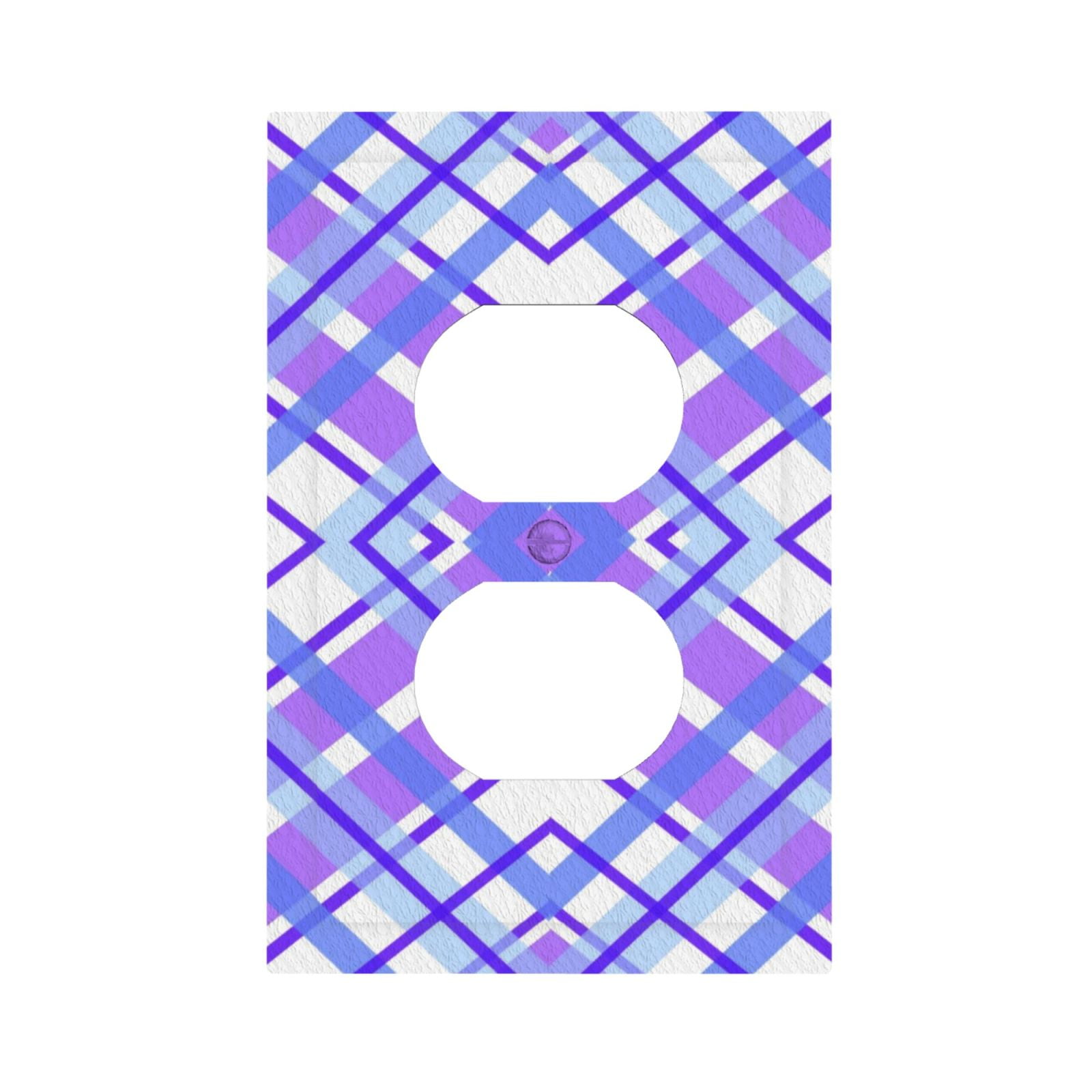ZICANCN Outlet Covers Wall Plate, Geometric Plaid Light Switch Cover ...