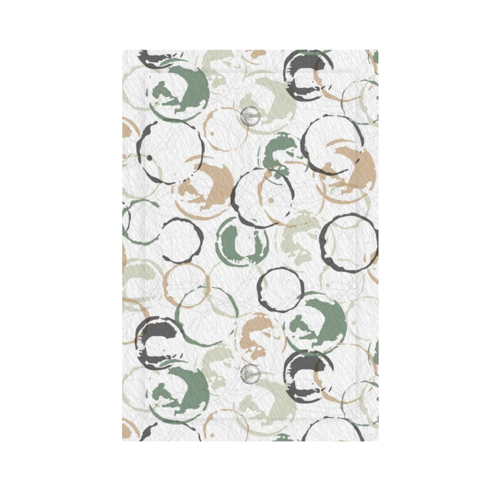 ZICANCN Outlet Covers Wall Plate, Green Circular Line Light Switch ...