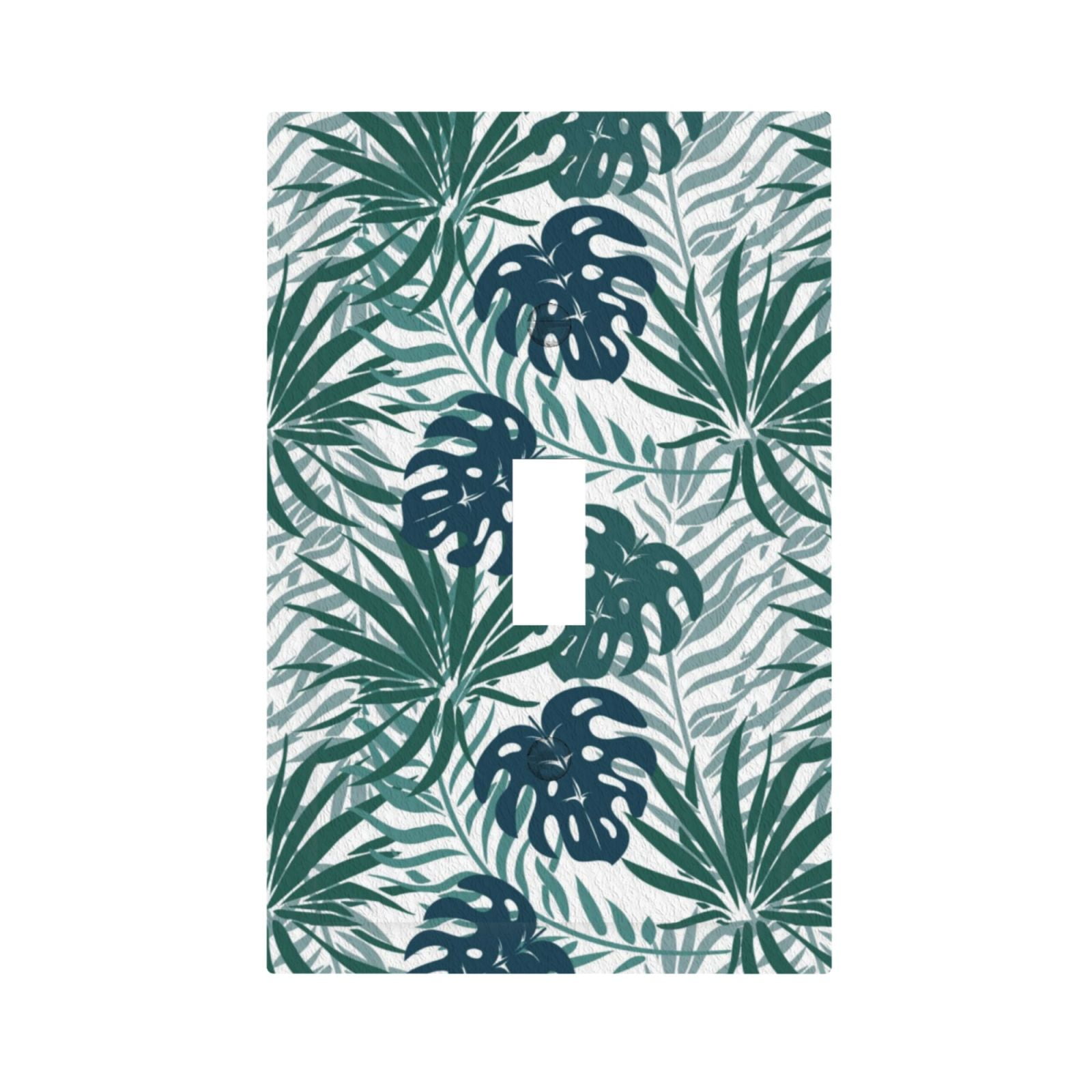 ZICANCN Outlet Covers Wall Plate, Green Minimalist Branch Art Light ...