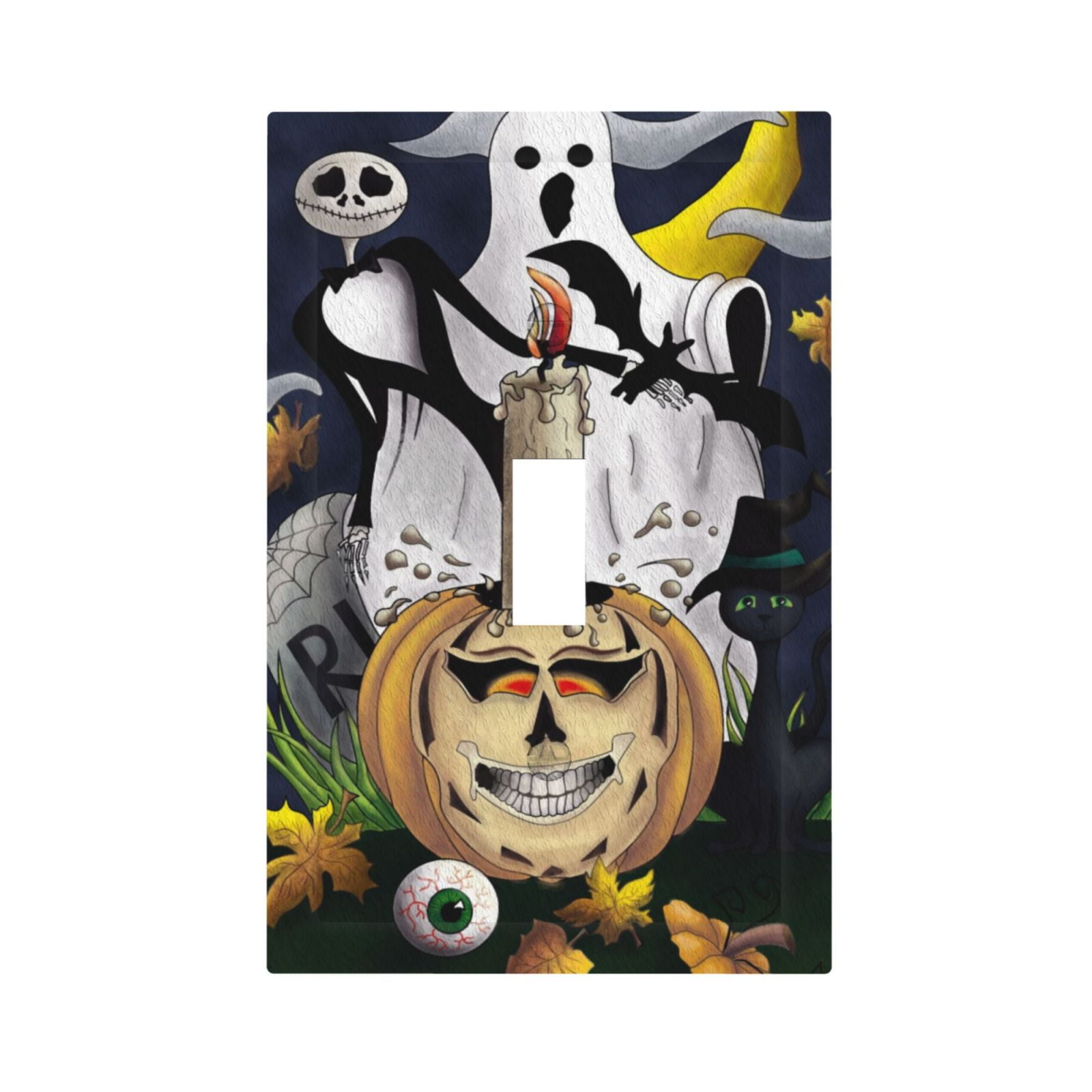 ZICANCN Outlet Covers Wall Plate, Halloween Ghost Pumpkin Light Switch ...