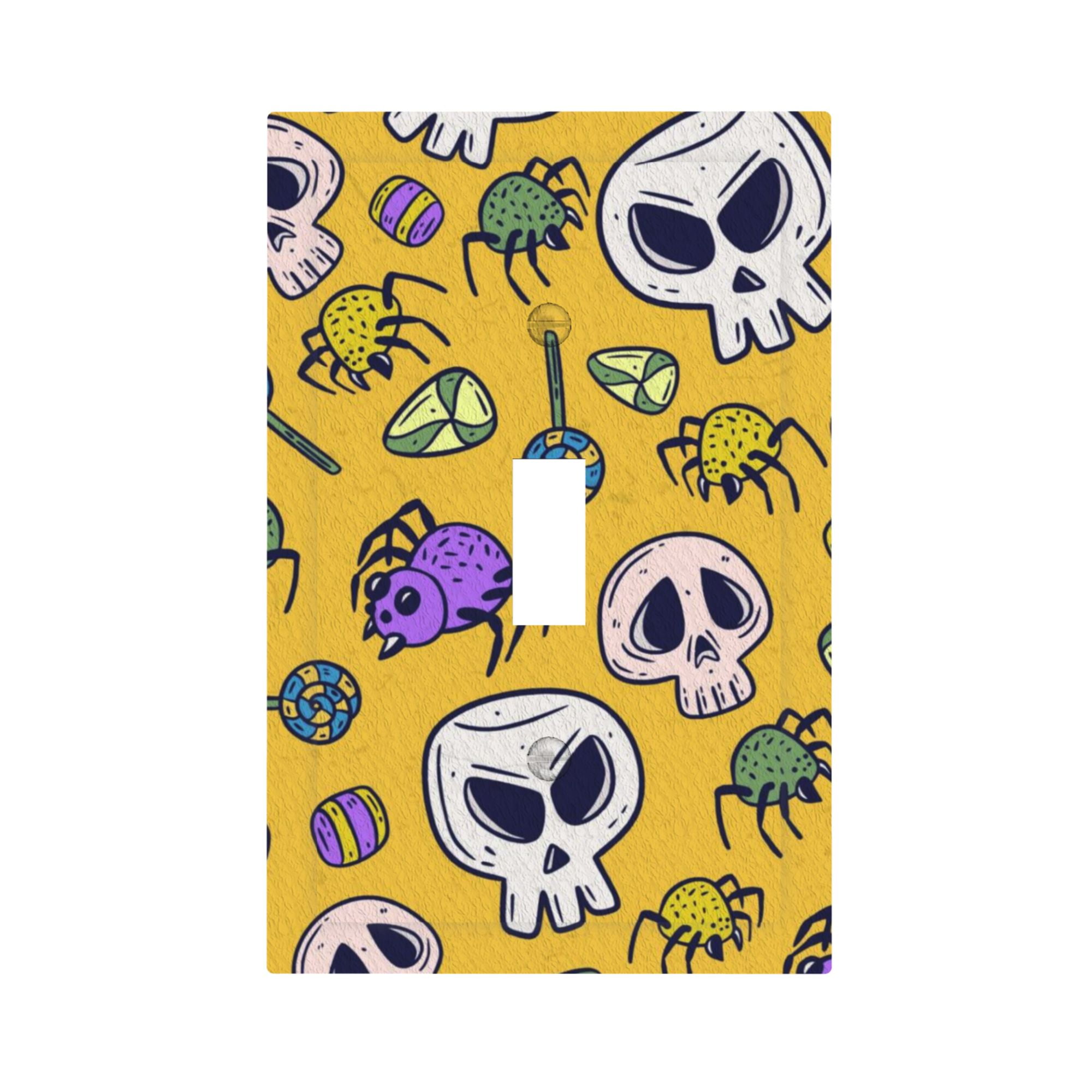 ZICANCN Outlet Covers Wall Plate, Halloween Happy Spooky Holidays Light ...