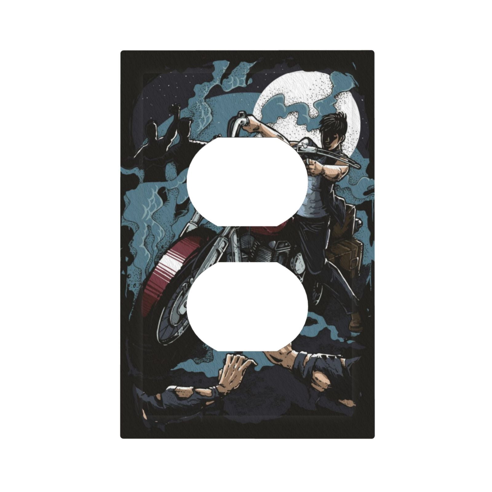 ZICANCN Outlet Covers Wall Plate, Handsome Motorcycle Boy Light Switch ...