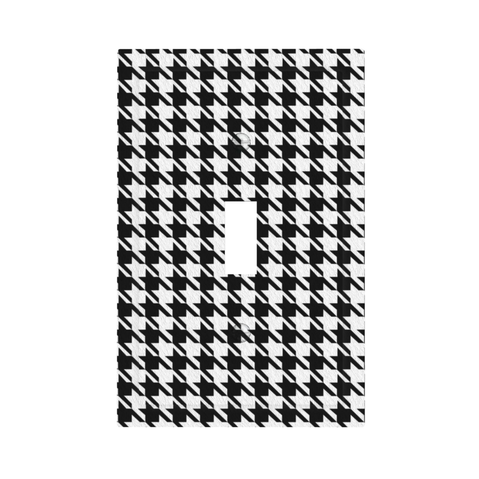 ZICANCN Outlet Covers Wall Plate, Houndstooth Check Light Switch Cover ...